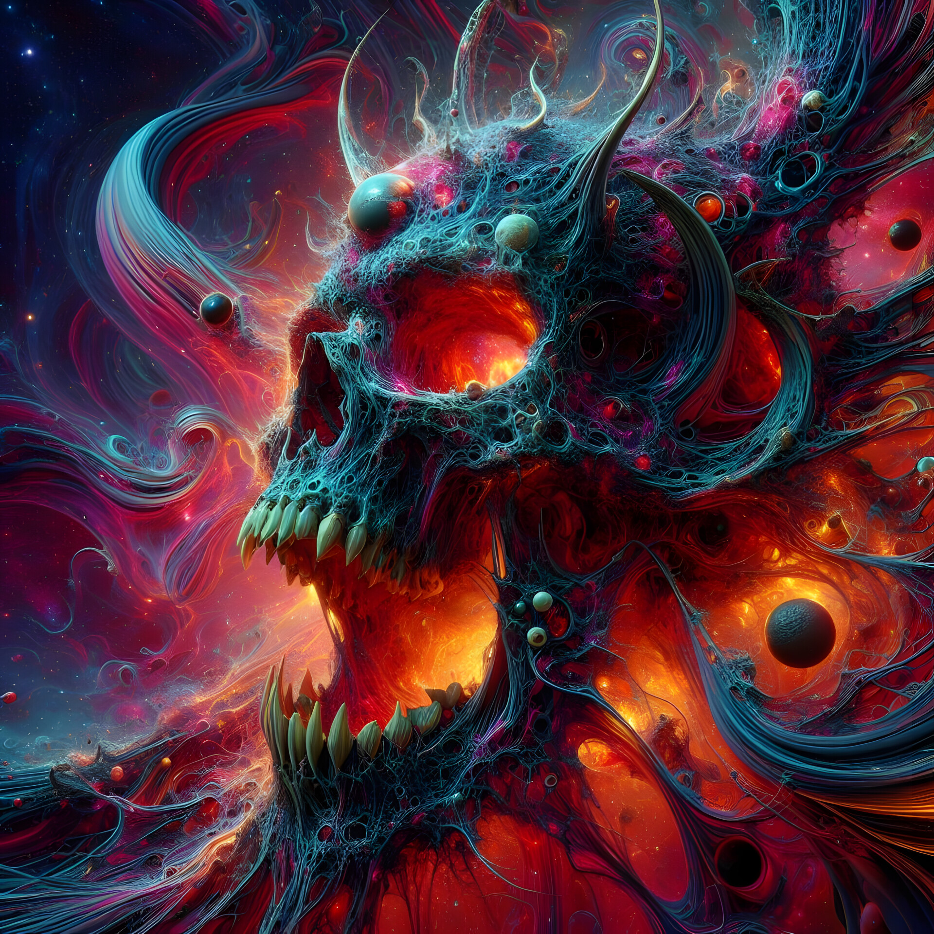 ArtStation - Hellish space face