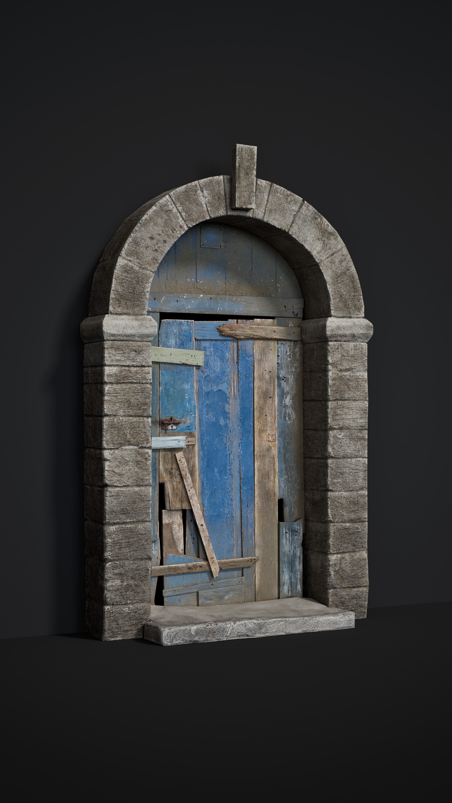 ArtStation - Old Door - Gameready Model