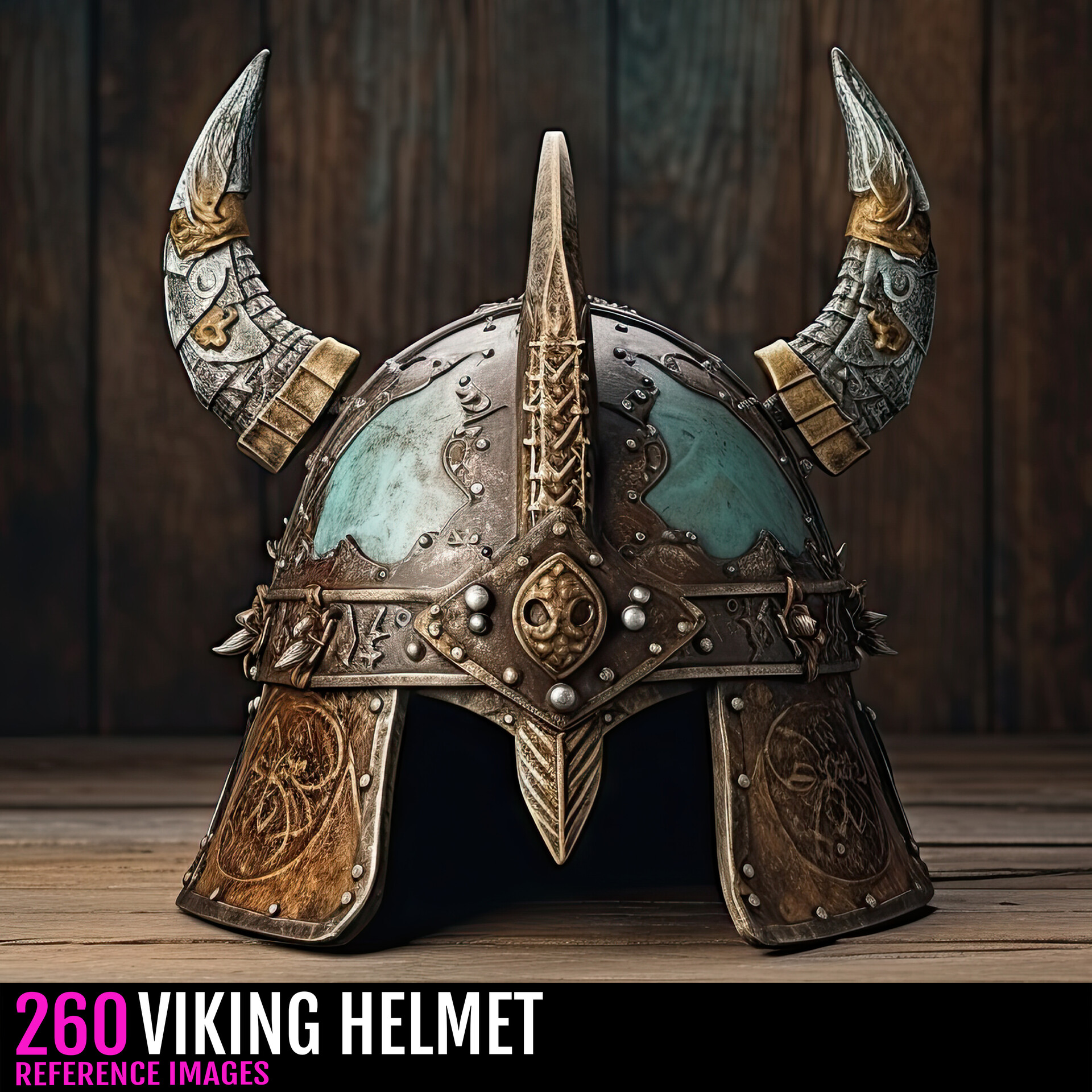 ArtStation - 260-VIKING HELMET / 4K
