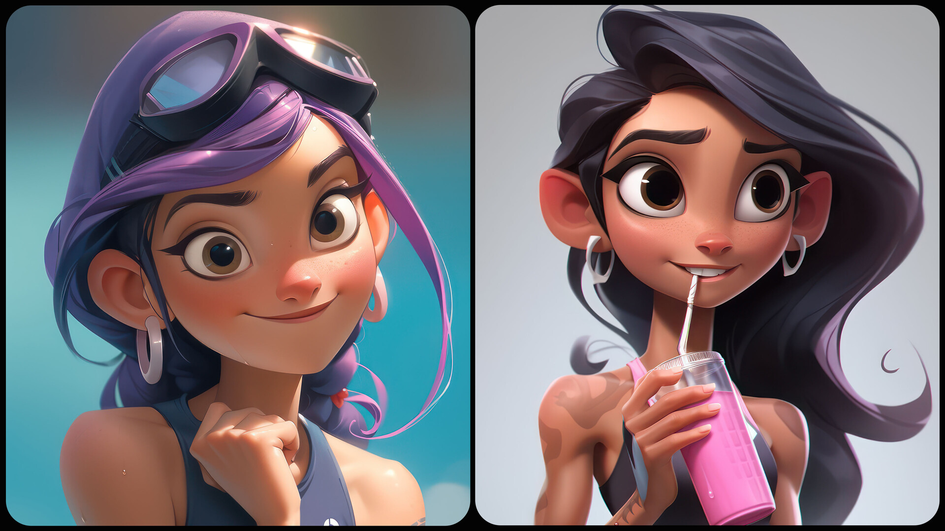Ferial Studio - 🔹250 Athlete Female - Stylized Character Reference ...