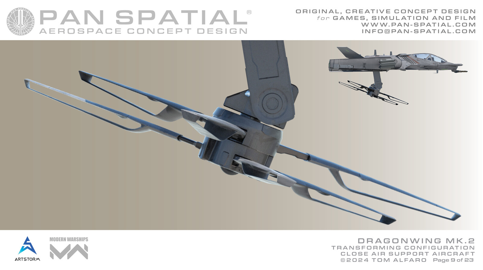 PAN SPATIAL Aerospace Concept Design - DRAGONWING Mk.2 VARIABLE ...