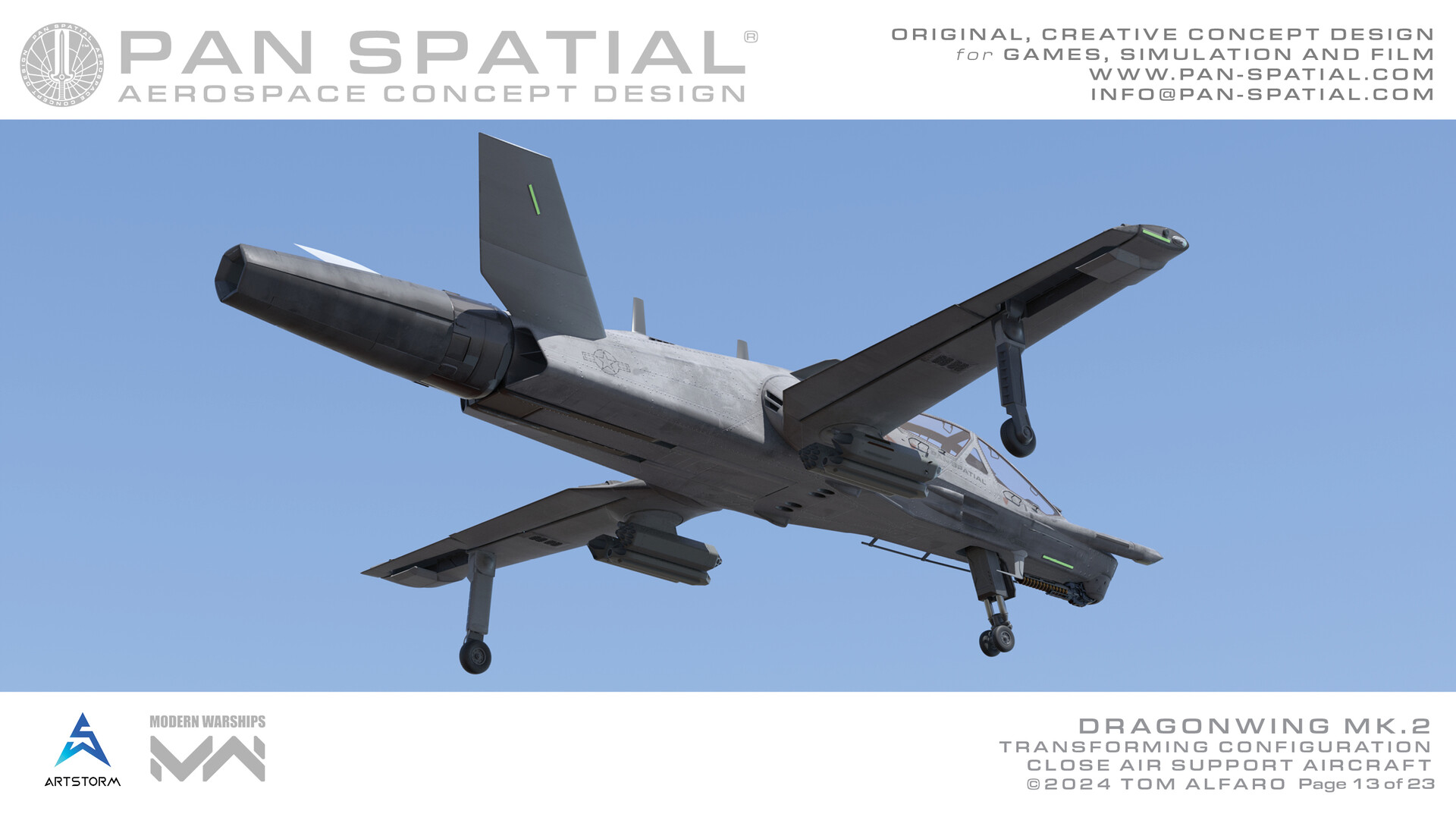 PAN SPATIAL Aerospace Concept Design - DRAGONWING Mk.2 VARIABLE ...