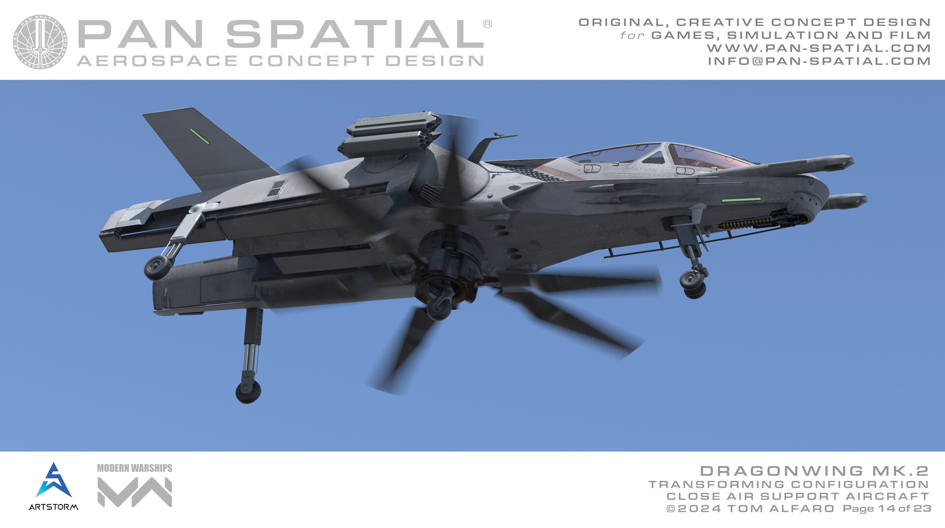 PAN SPATIAL Aerospace Concept Design - DRAGONWING Mk.2 VARIABLE ...