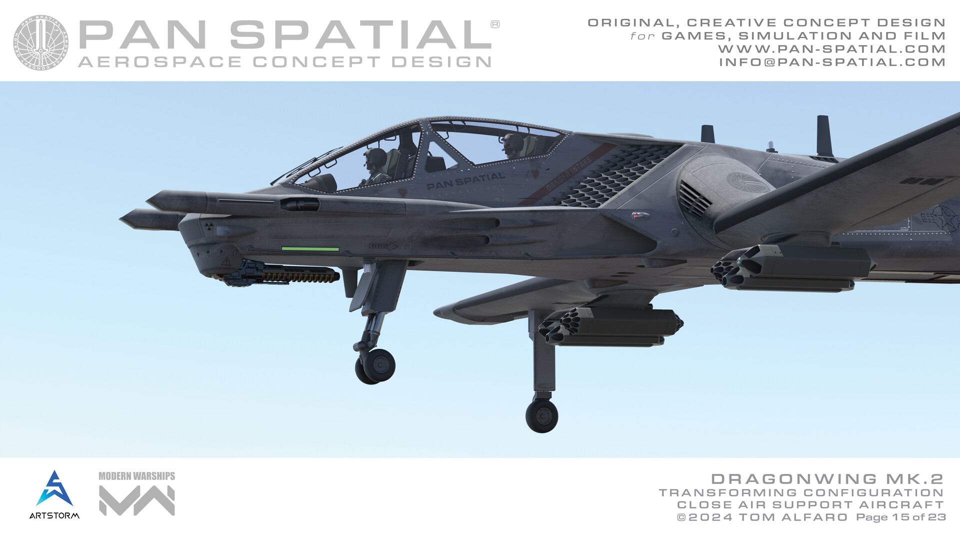 PAN SPATIAL Aerospace Concept Design - DRAGONWING Mk.2 VARIABLE ...