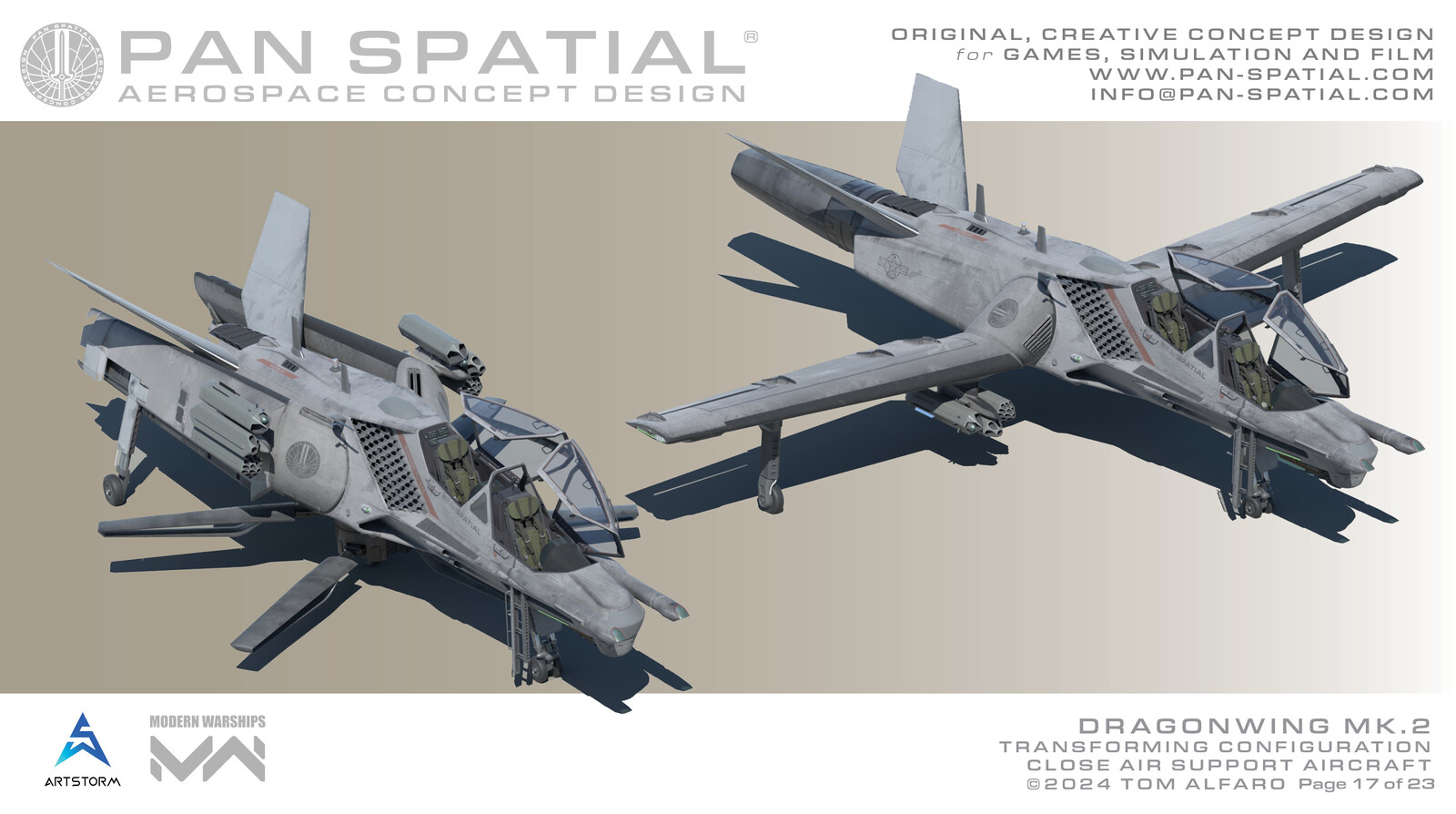 PAN SPATIAL Aerospace Concept Design - DRAGONWING Mk.2 VARIABLE ...