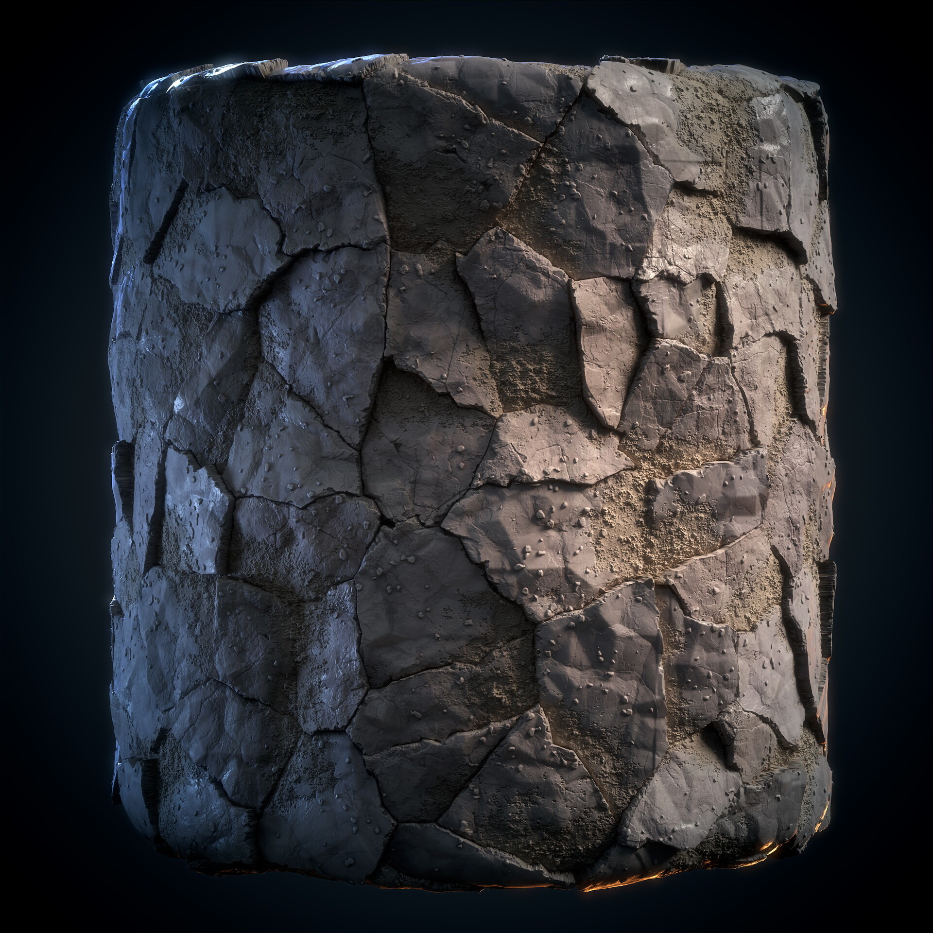ArtStation - Stone Floor Material - VOL 12 - Maps & SBS & SBsar
