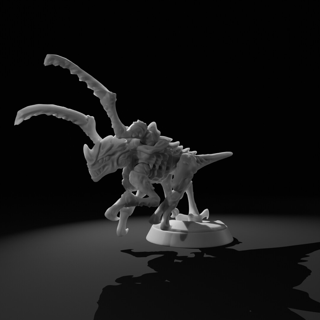 ArtStation - XENOPOD ALIEN DINO PRINTABLE FIGURE