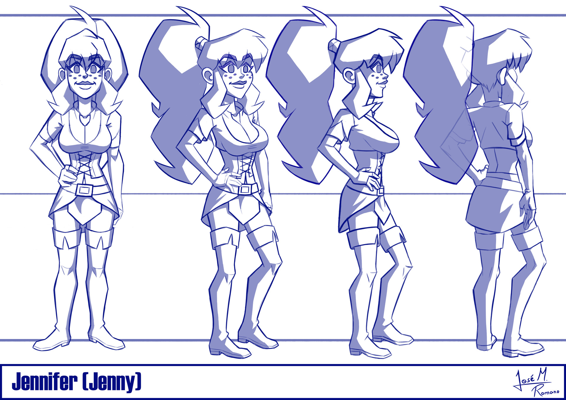 ArtStation - Jennifer Reference Sketches