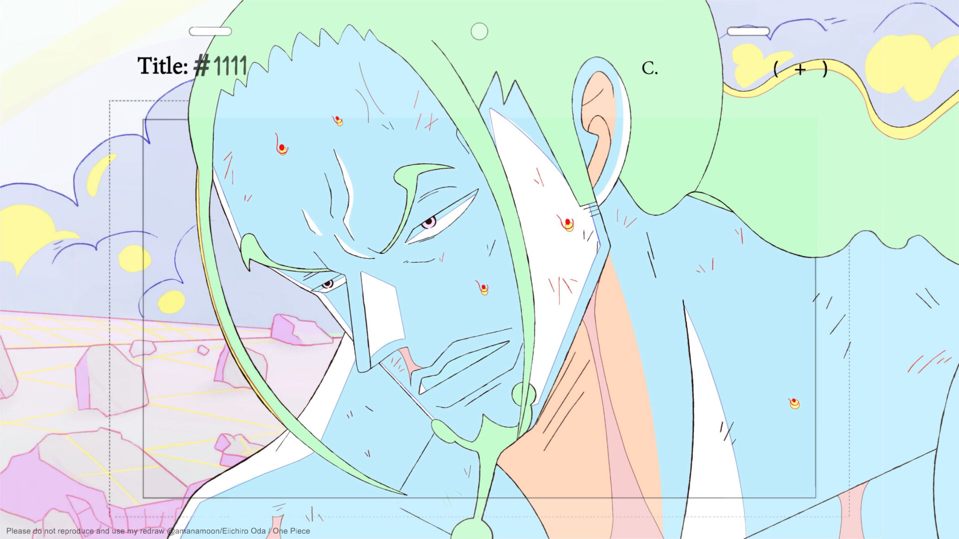 ArtStation - One Piece Chapter 1111 ( Process Genga )