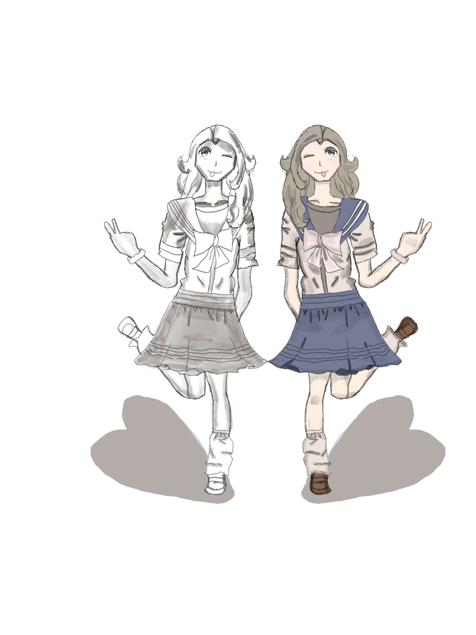 ArtStation - Highschool japanese girl in 2d