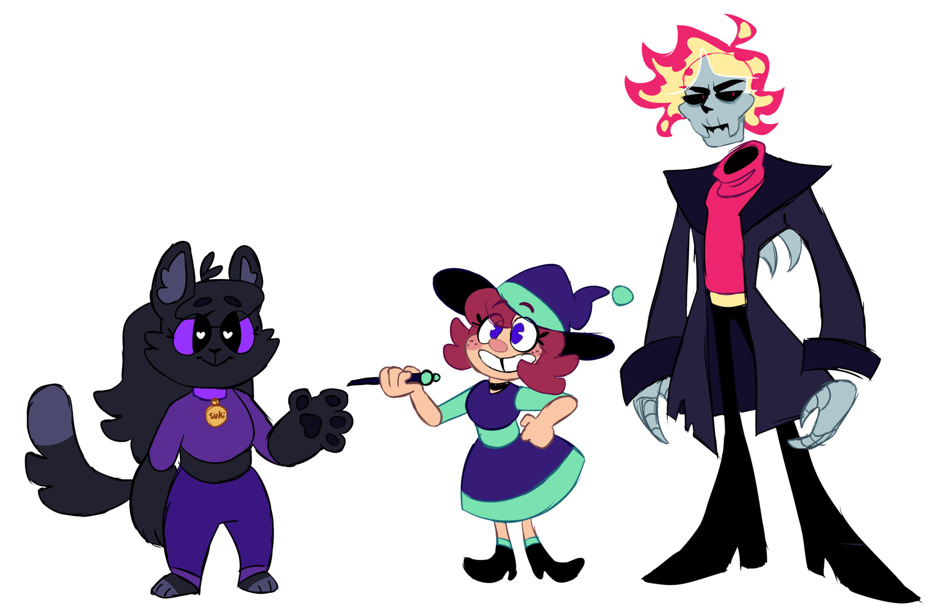 ArtStation - Suki, Kalypso, and Vex character designs