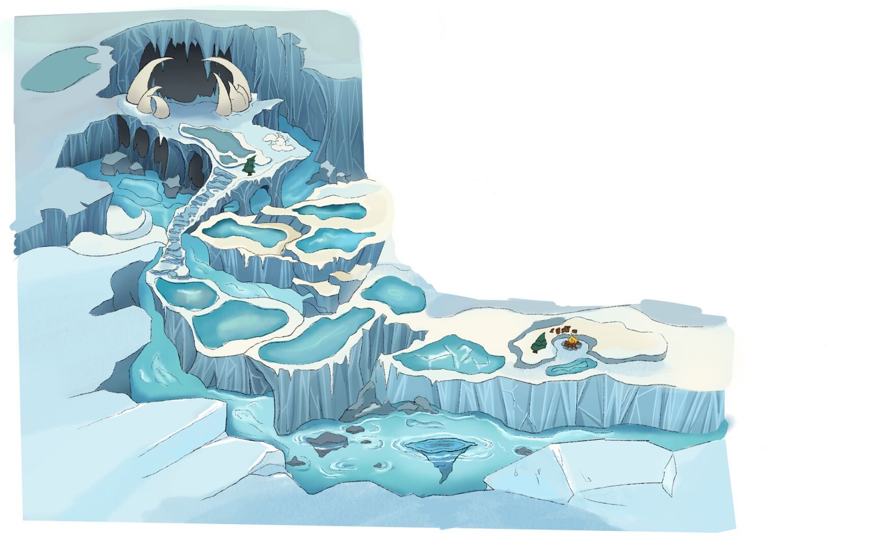 ArtStation - glacial gorge