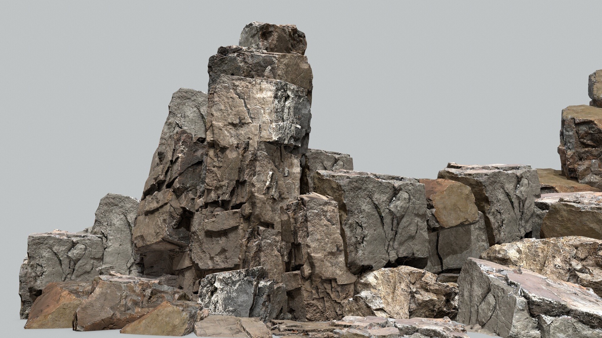 ArtStation - cliff rocks