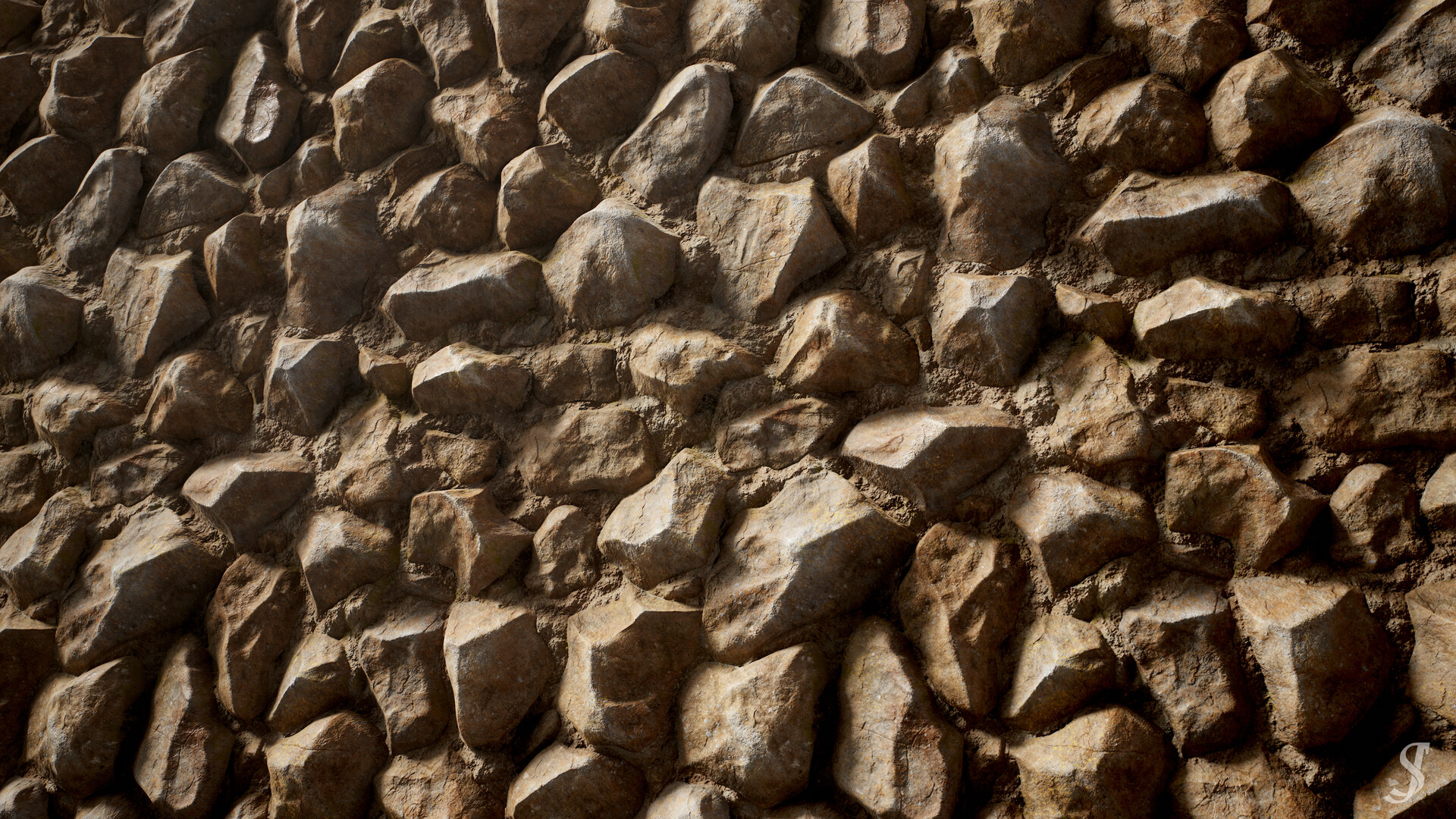 James Slater - Weathered Stone Wall - Blender / Substance Designer