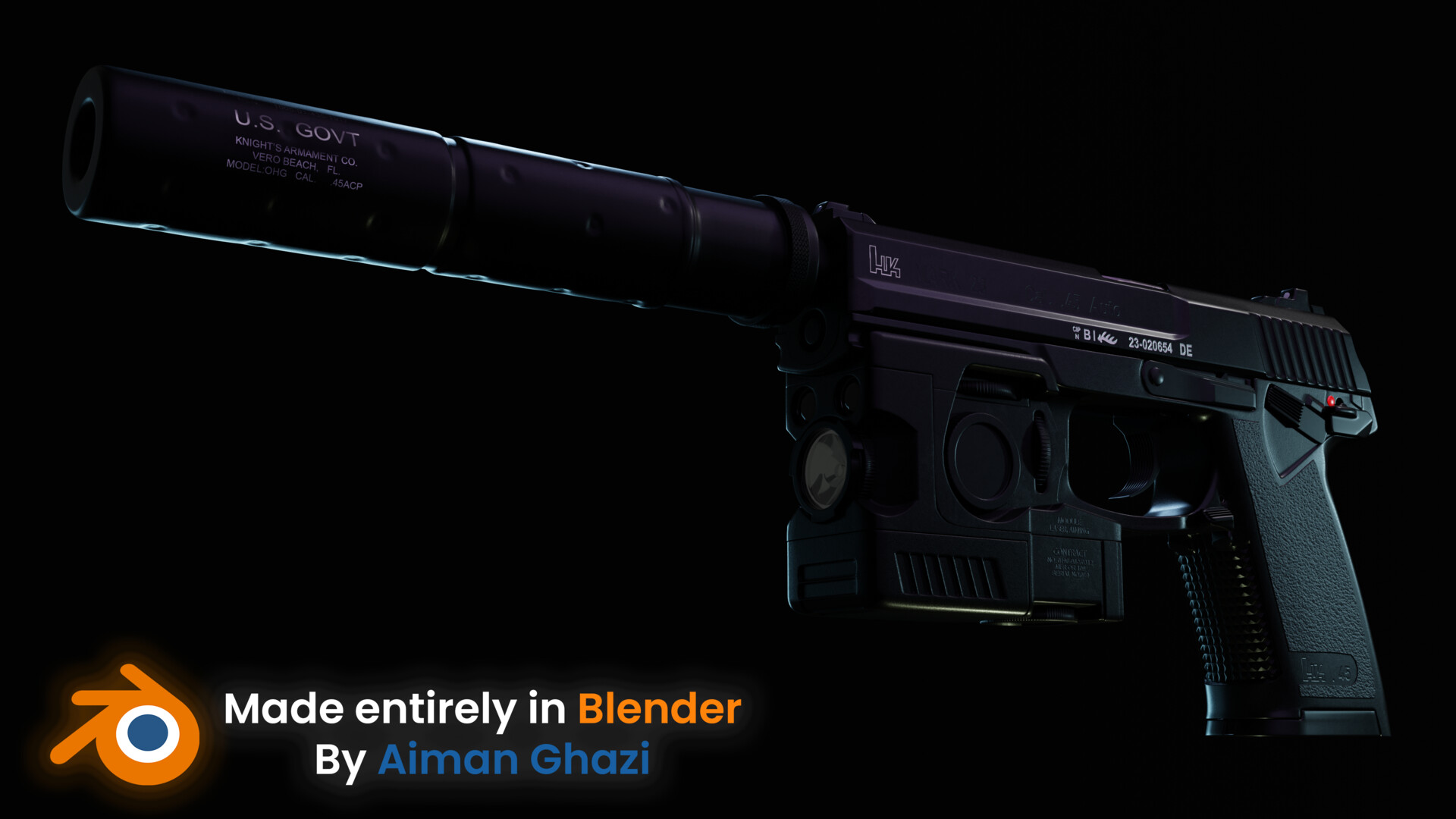 ArtStation - HKMK23 (Socom Handgun)