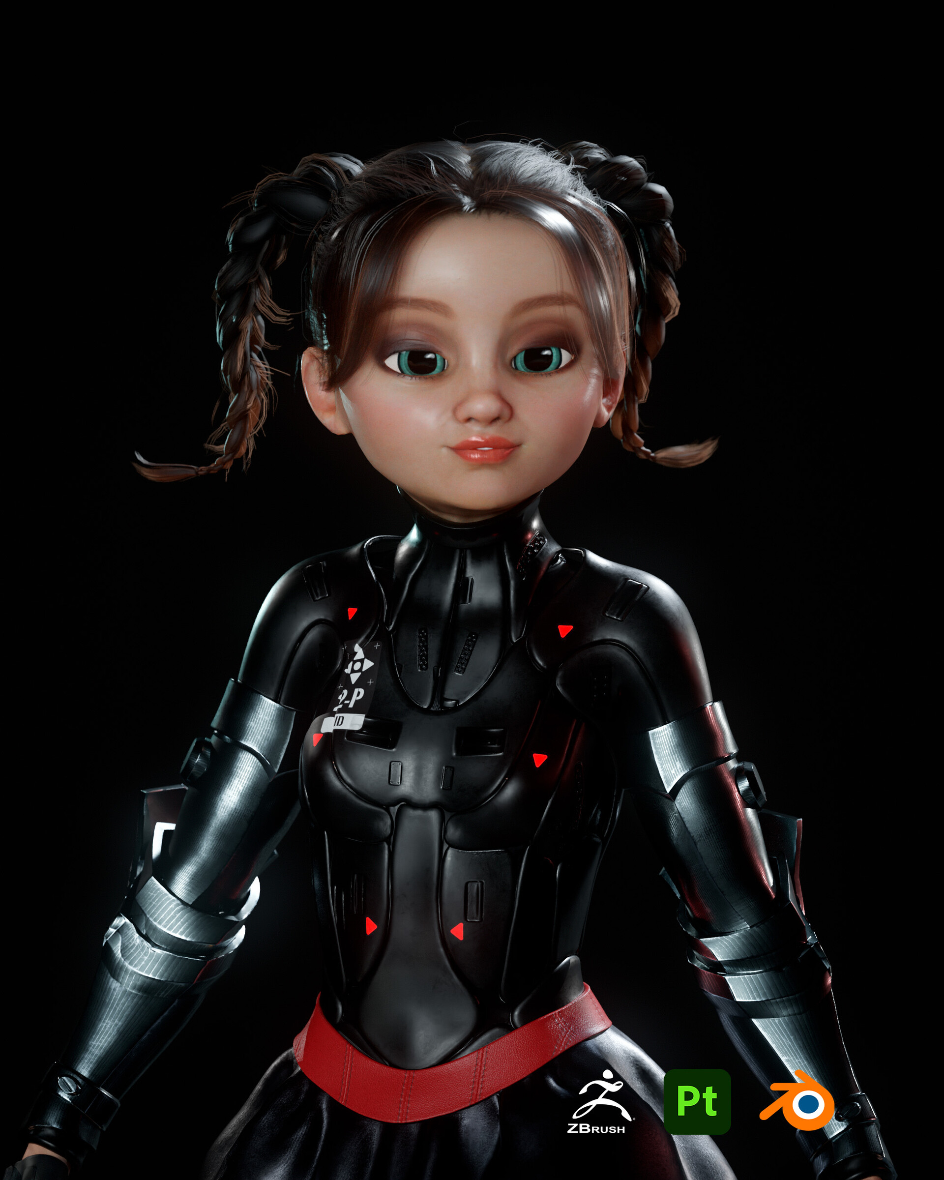 ArtStation - CHARACTER CUTE 3D BLENDER