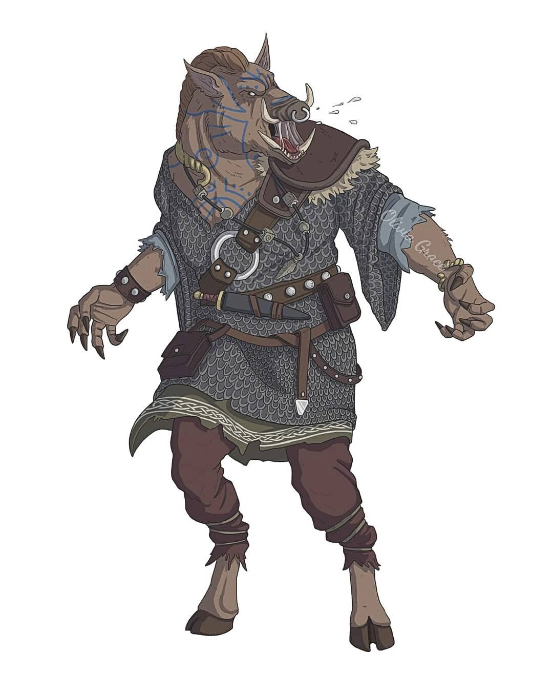 ArtStation - Boar Warrior
