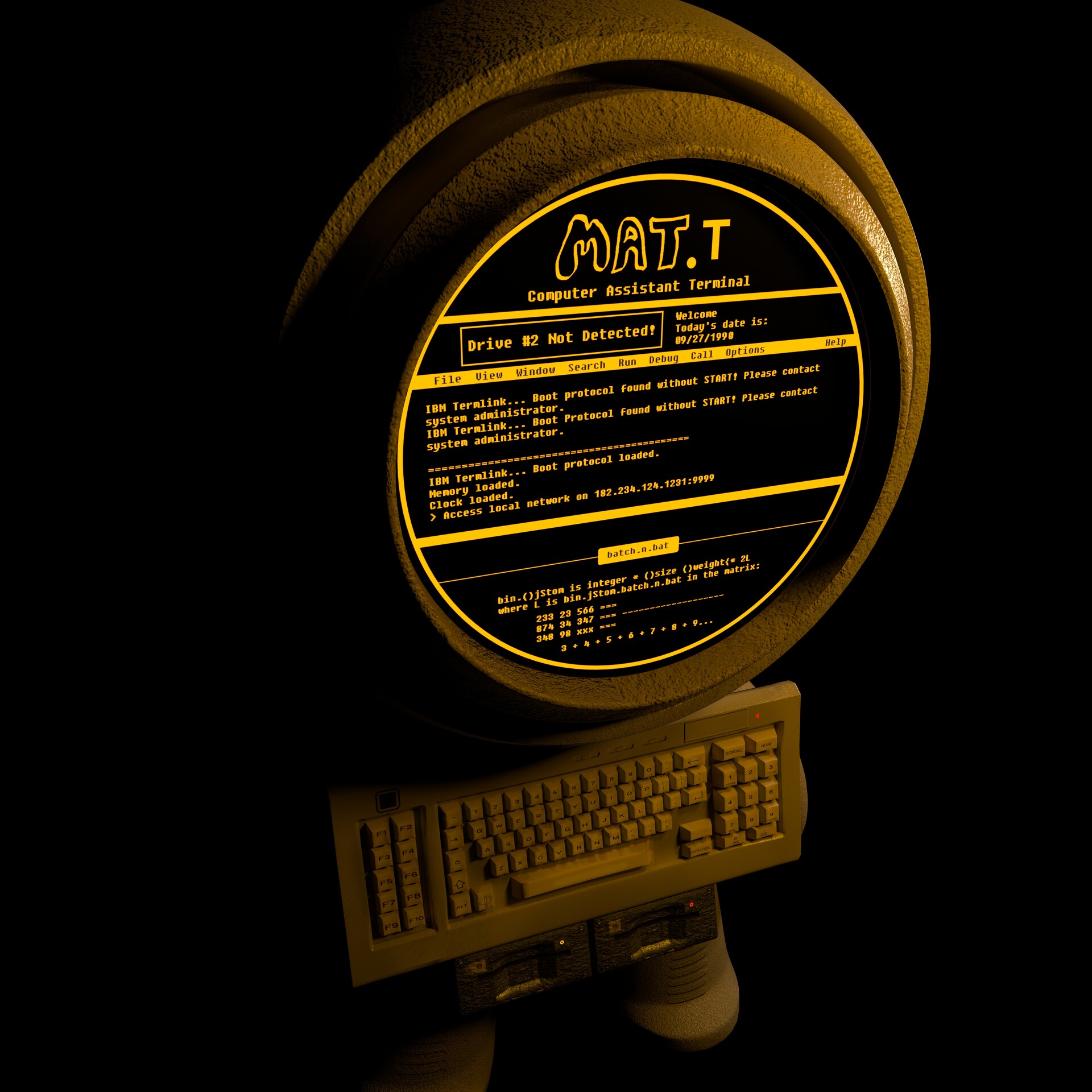 ArtStation - Meet Matt! - Vintage Computer Theme - Thomas Colovos