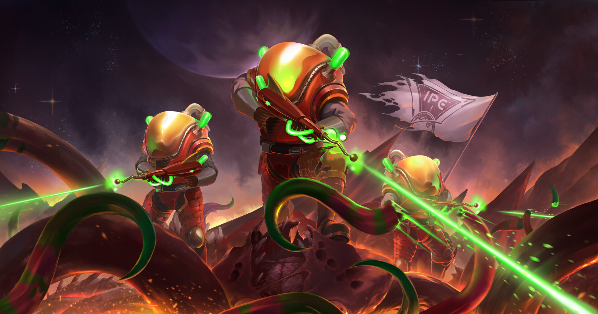 ArtStation - Space Tales Steam page Illustration