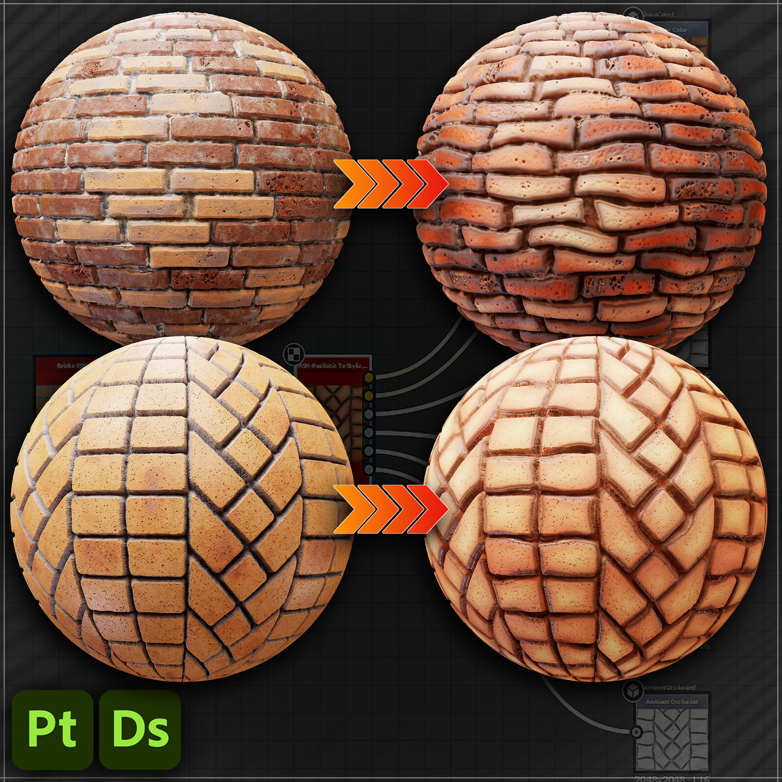 ArtStation - Realistic To Stylized Material Converter / Substance ...