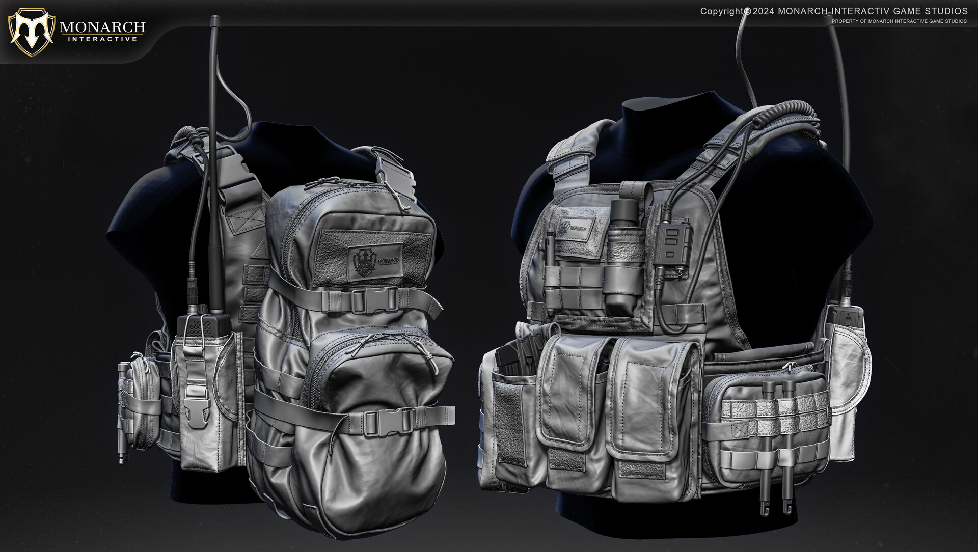 Monarch Interactive Game Studios - Military accessories
