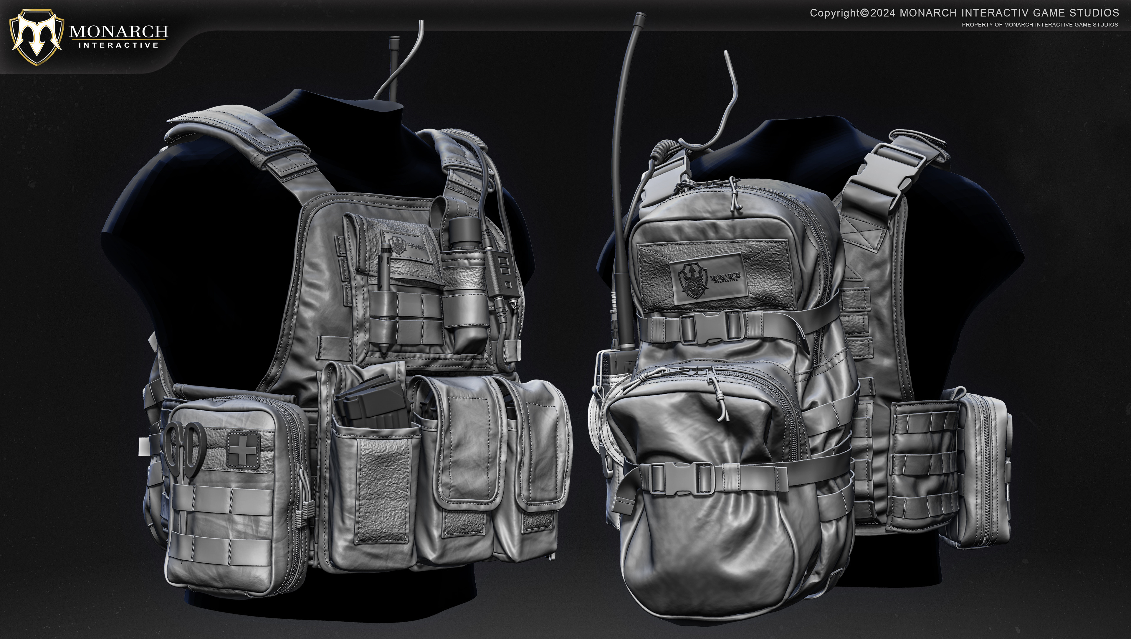 Monarch Interactive Game Studios - Military accessories