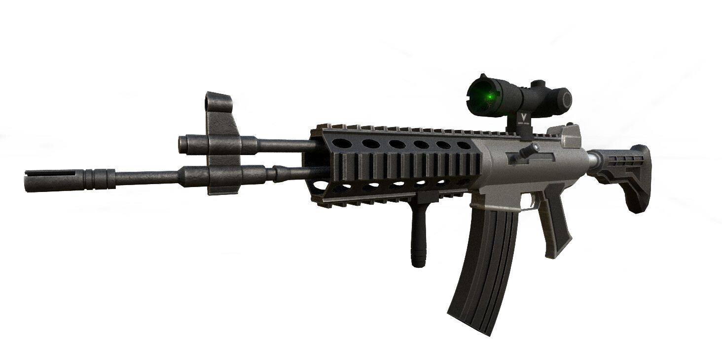 ArtStation - Low Poly GUN