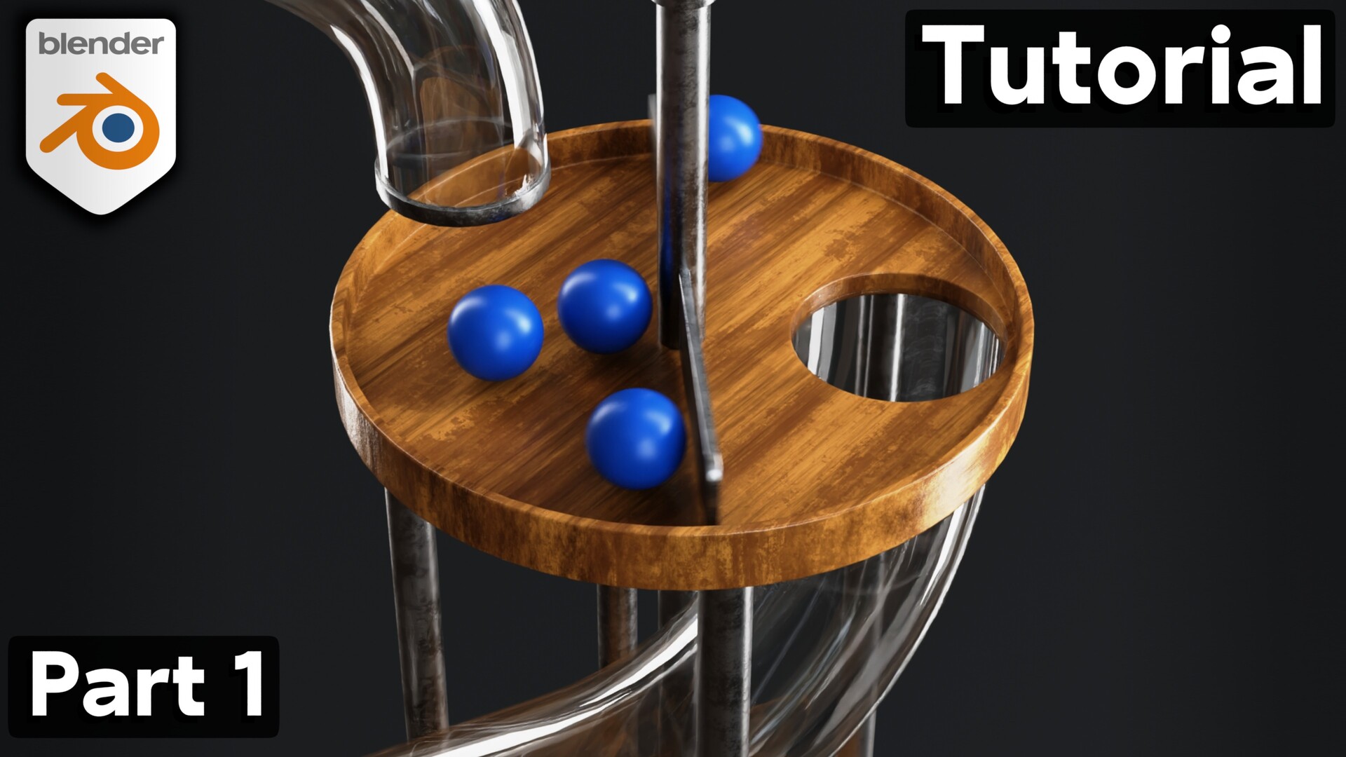 Ryan King - Ball Tube Slide - Satisfying Animation Loop (Blender Tutorial)