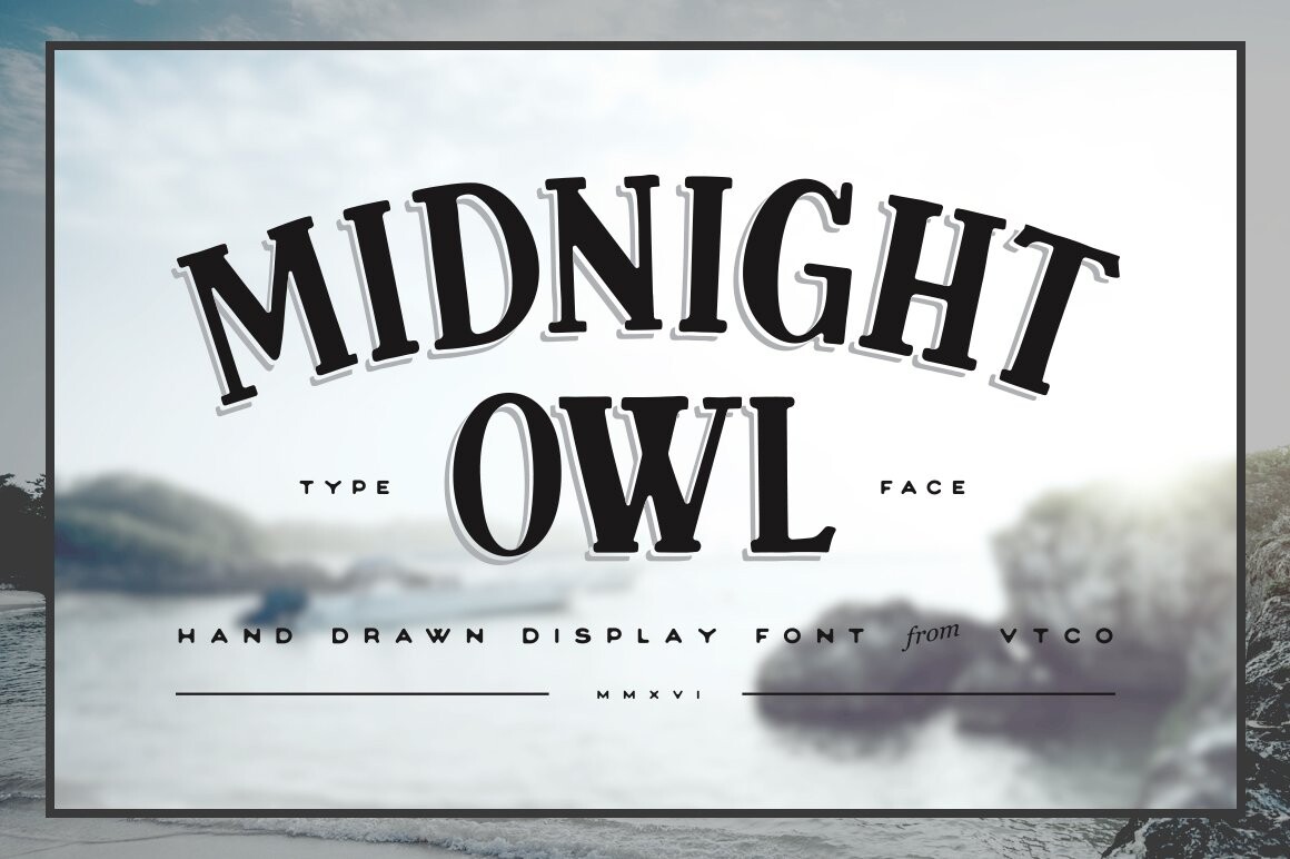 ArtStation - Midnight Owl Display Font