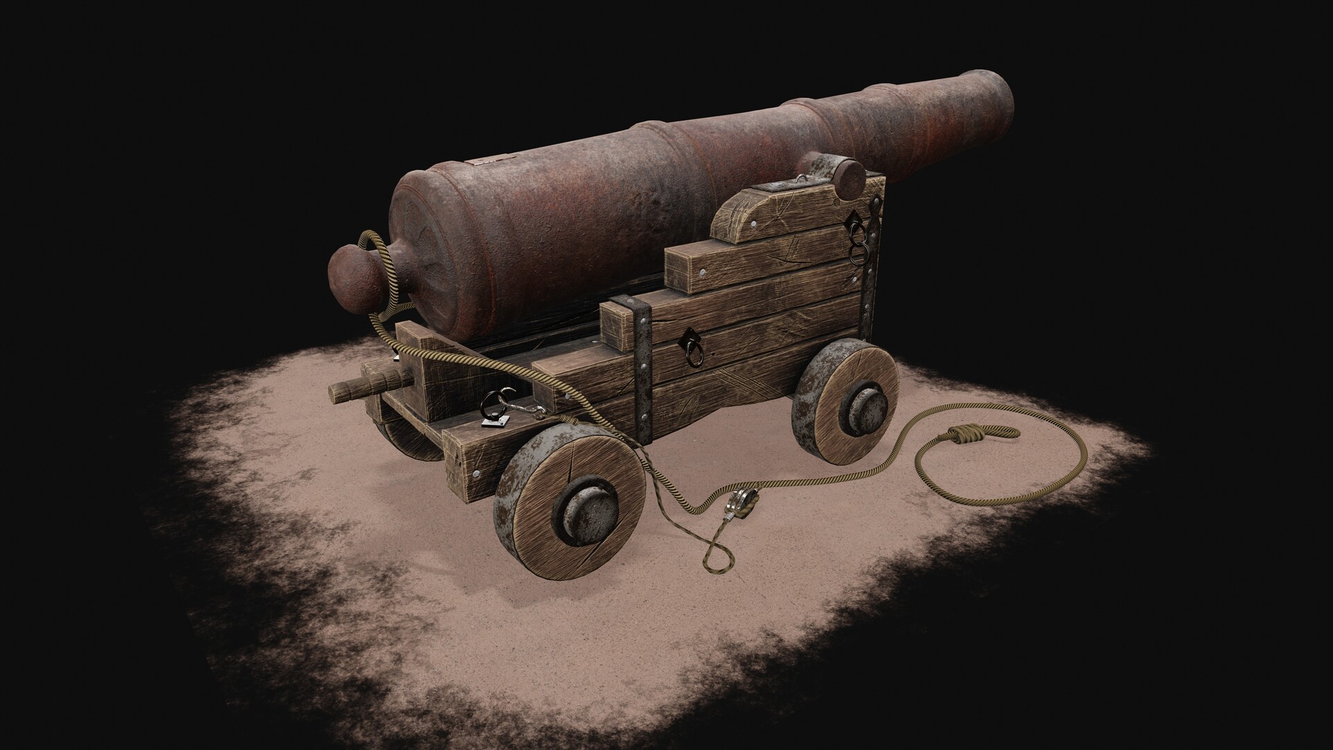 ArtStation - OLD CANNON CART