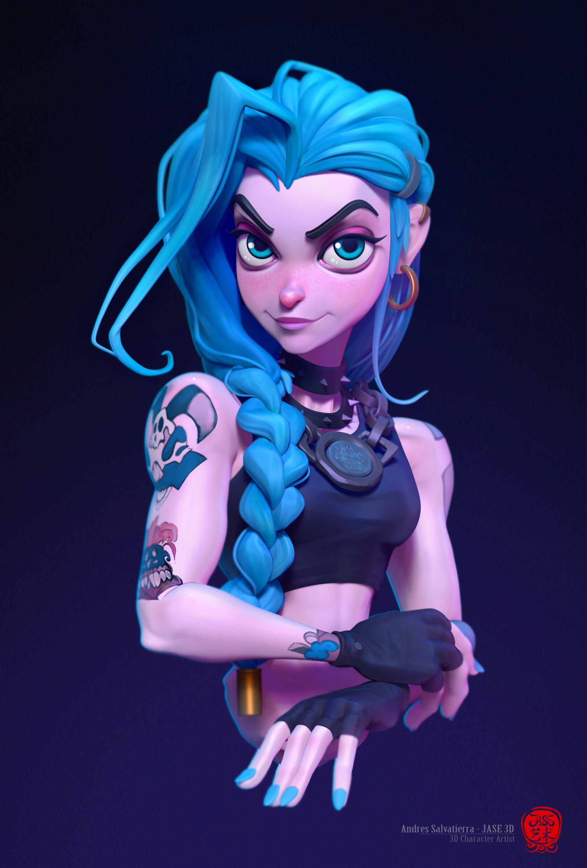 ArtStation - Jinx - Arcane | LOL - Fansculpt