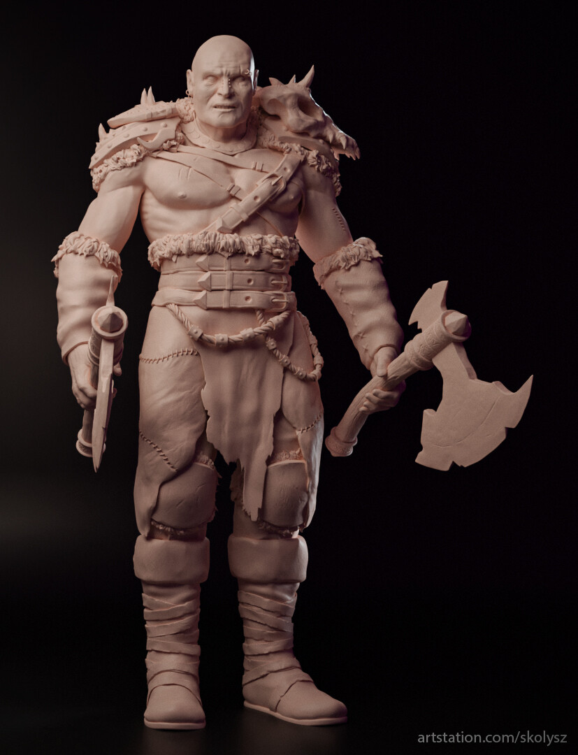 ArtStation - Goliath Barbarian (High-Poly)