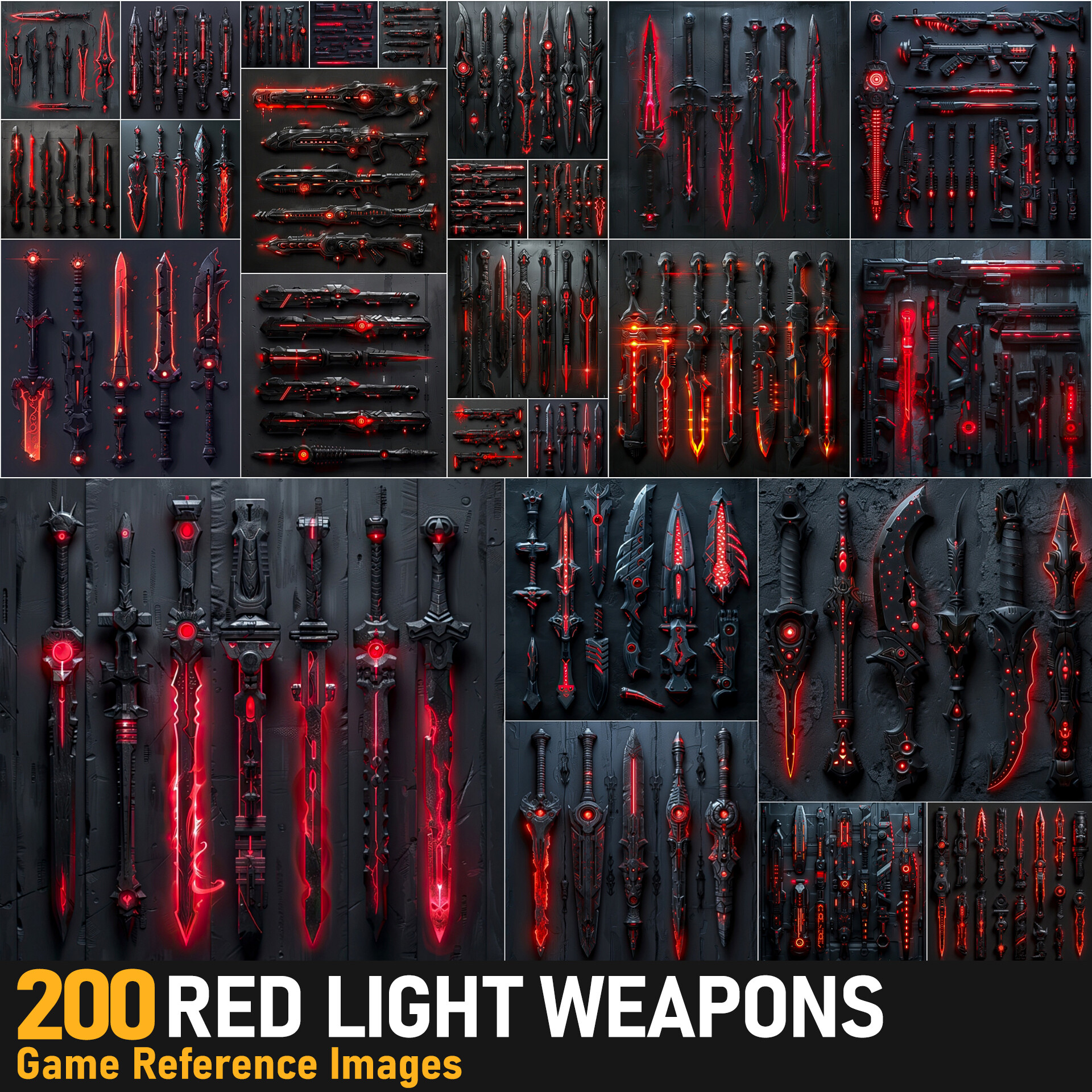 Vio_Lemurian - Red Light Weapon|4K Reference Images