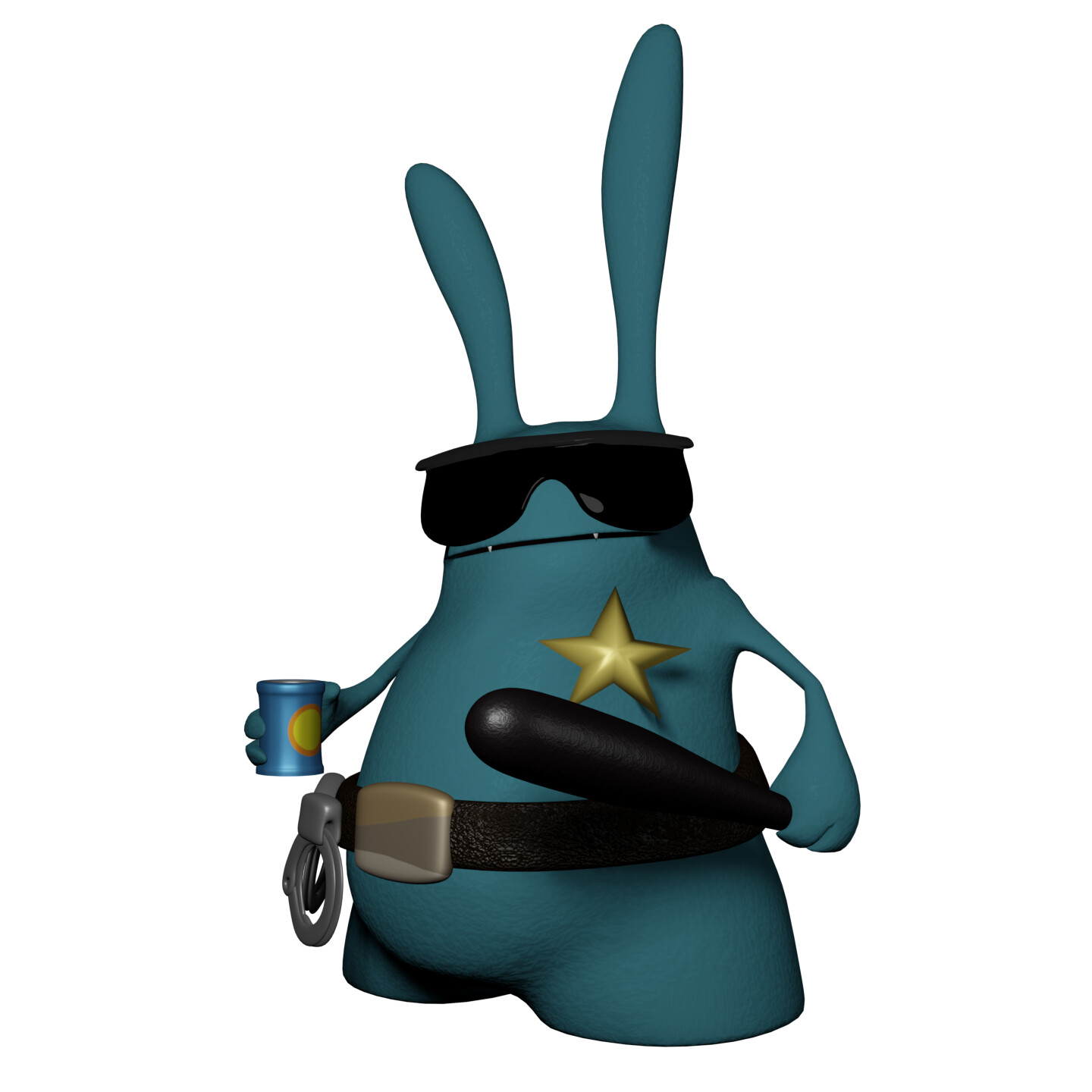 ArtStation - Rabbid Inspector Remake (Rayman Raving Rabbids)