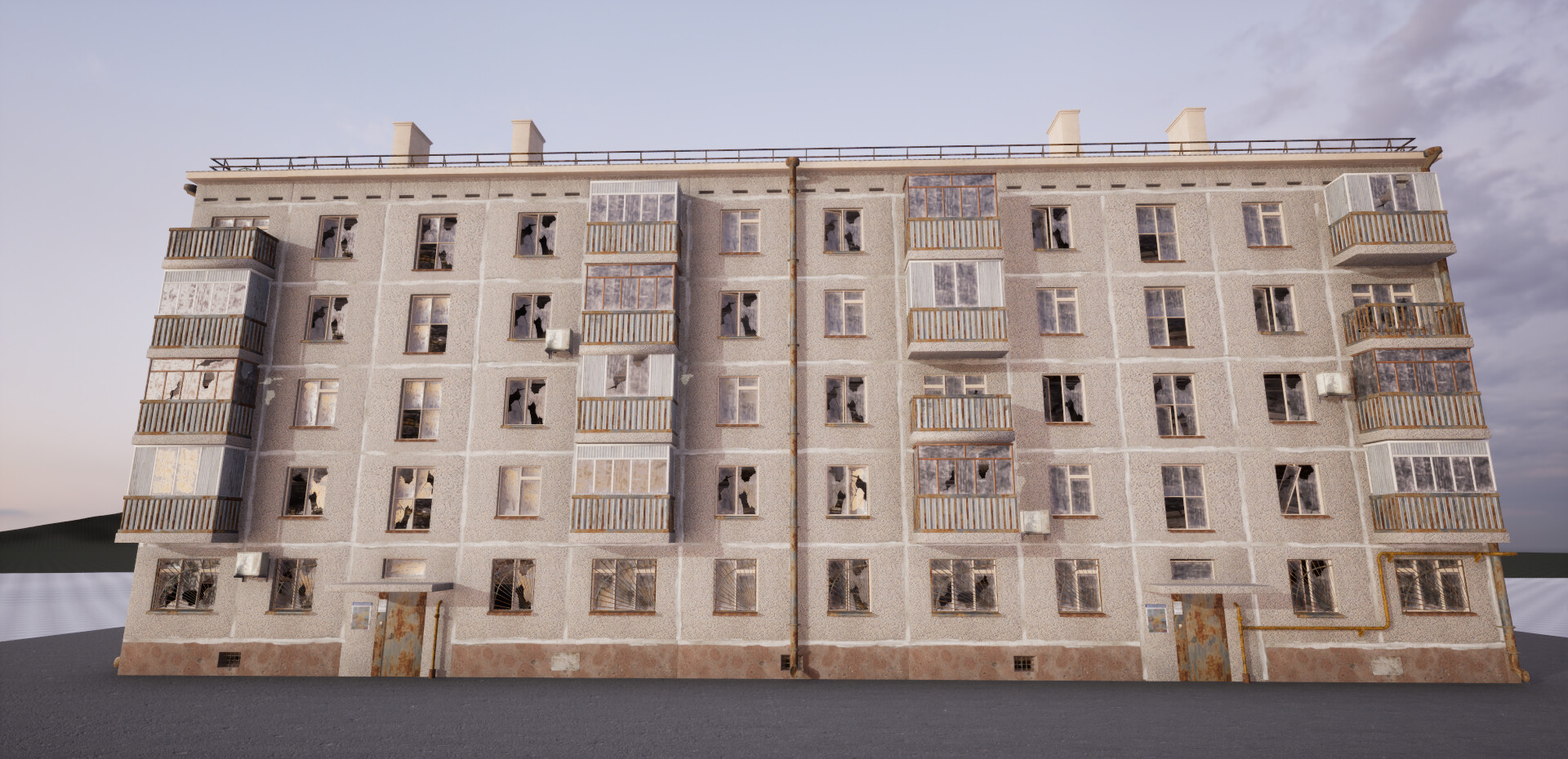 ArtStation - Abandoned apartment building