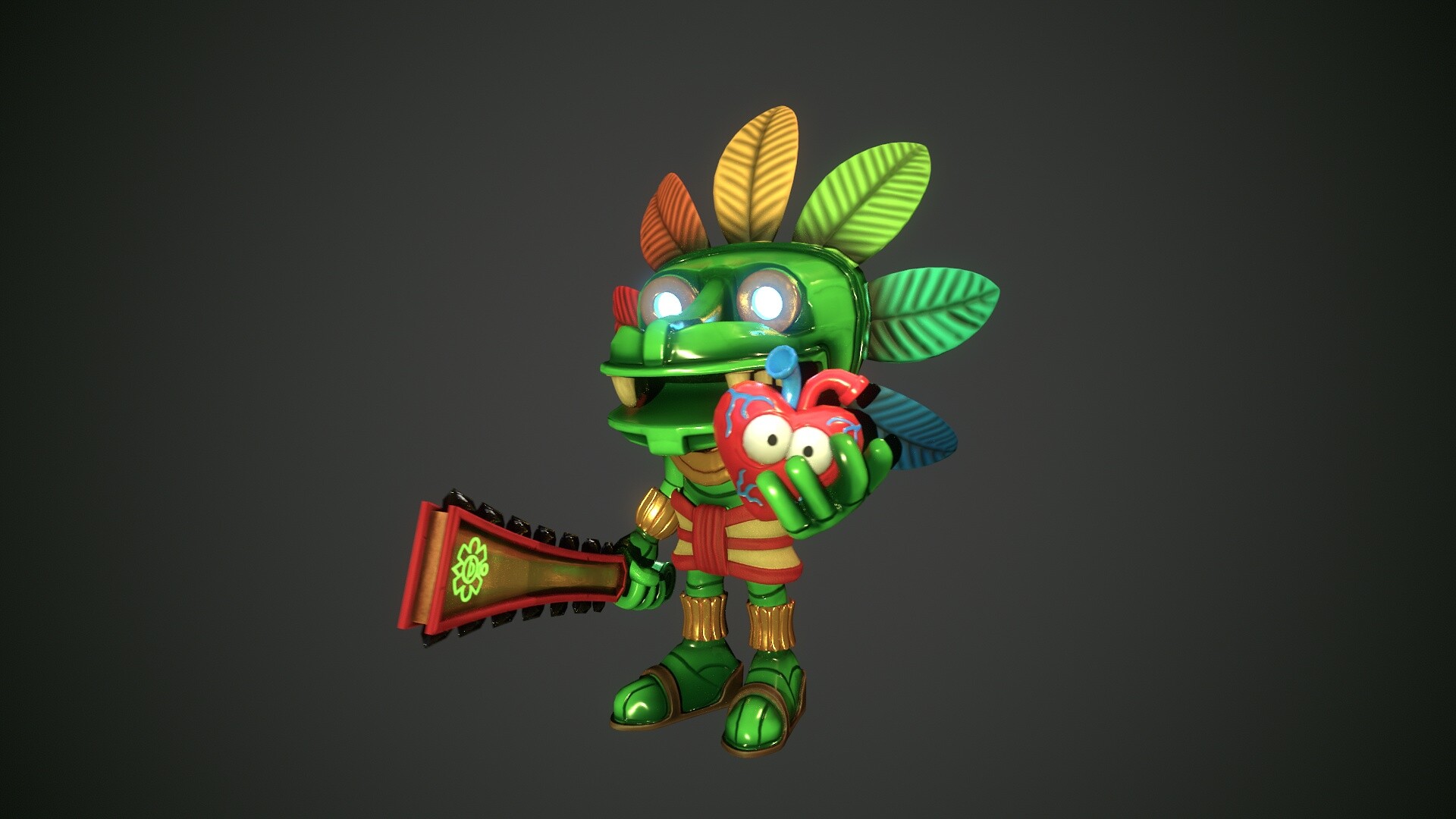 ArtStation - Stylized Mayan minion