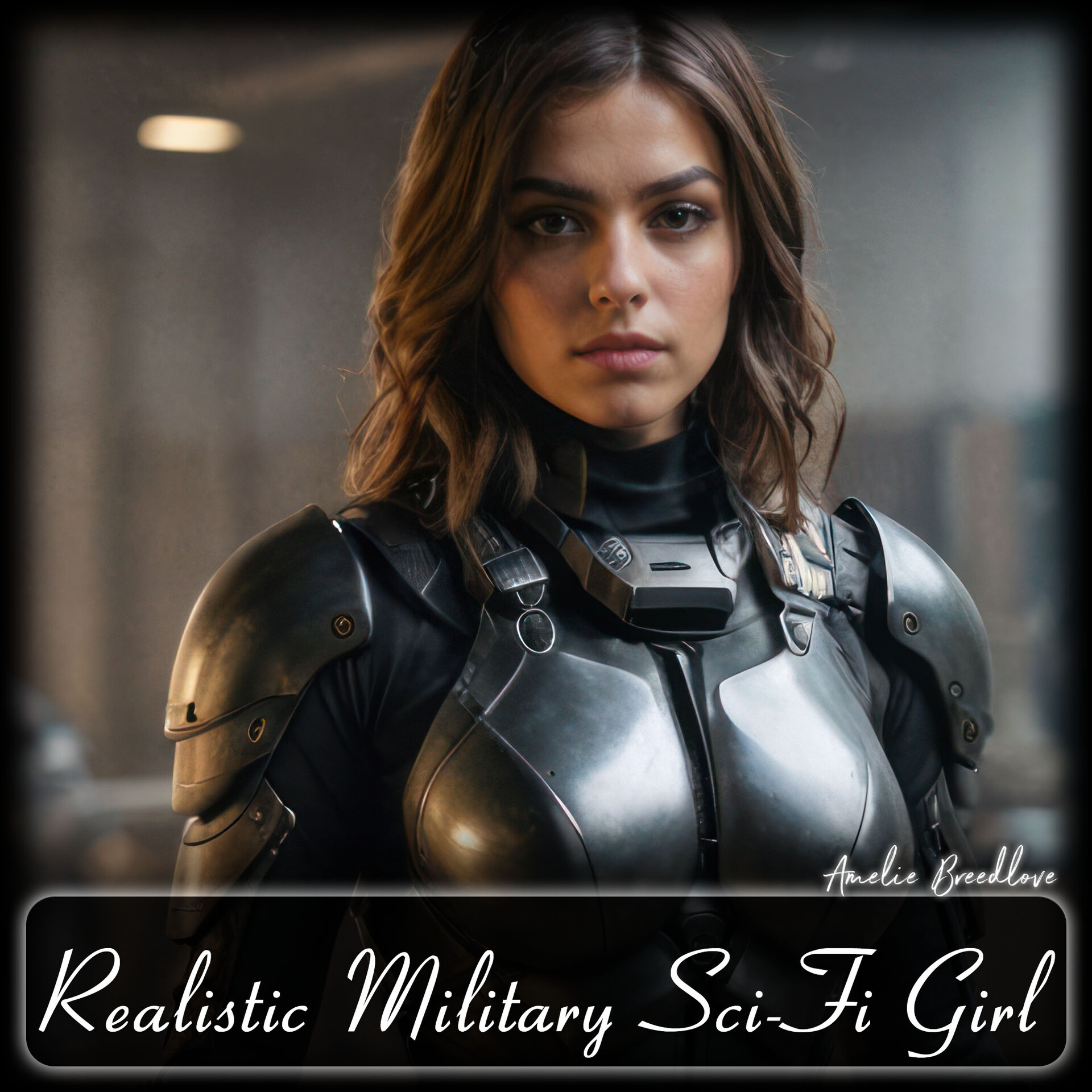 ArtStation - 530 Realistic Military Sci-Fi Girl Reference Pack | 4K | v.45