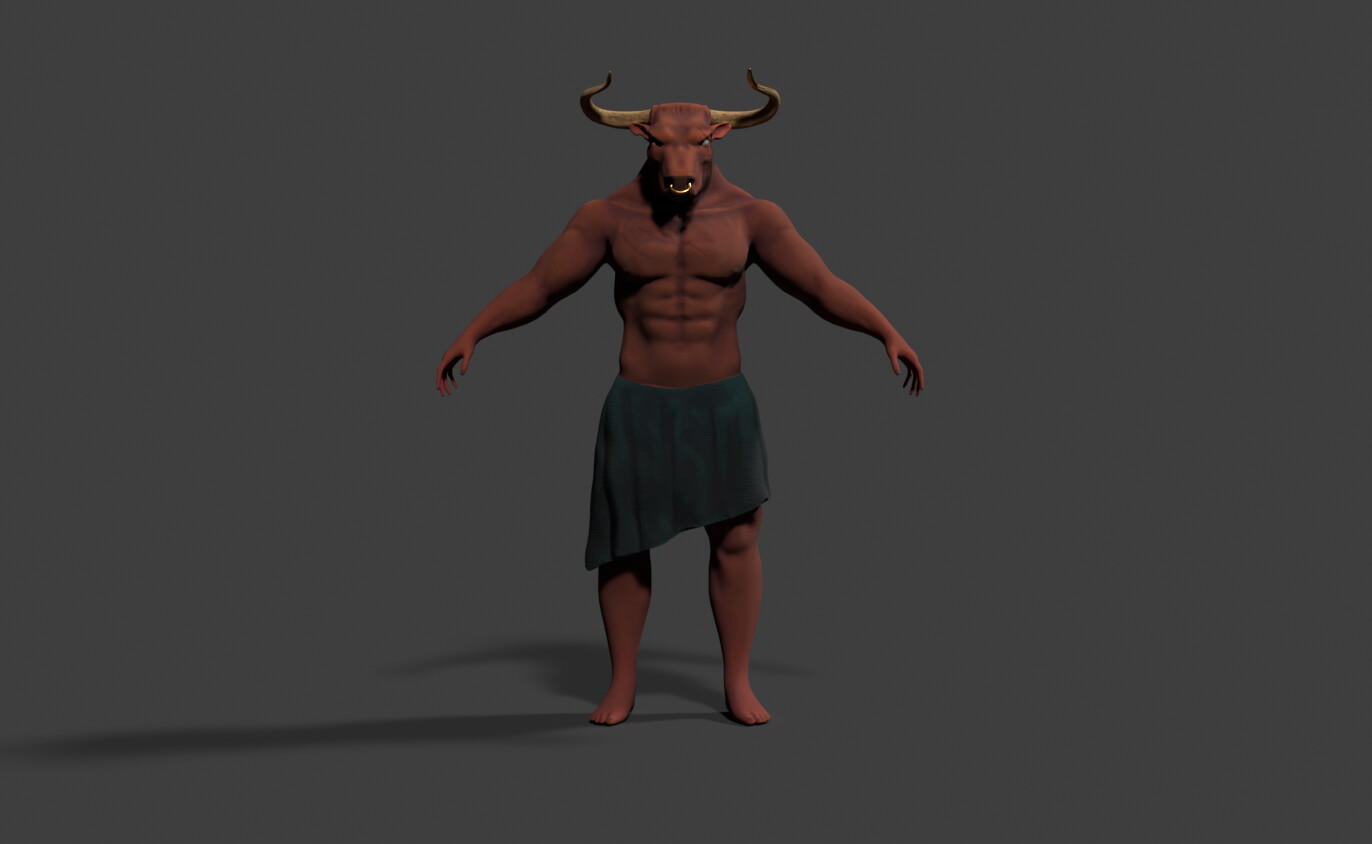 ArtStation - Minotaur 3D Sculpt