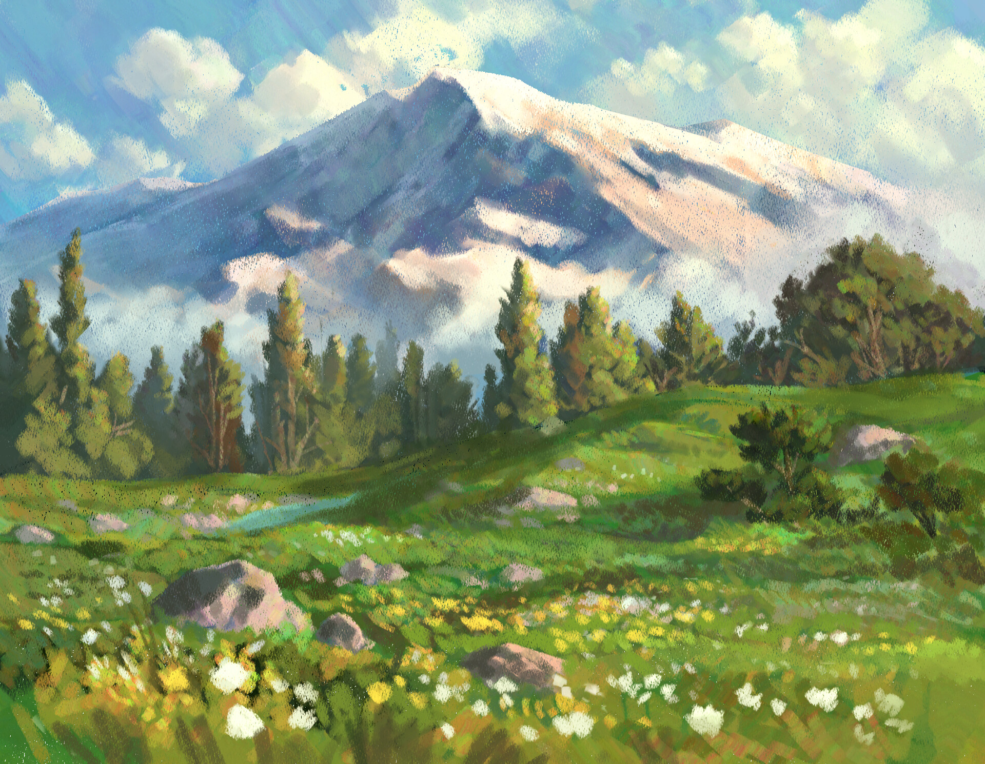 ArtStation - Practice Mountain