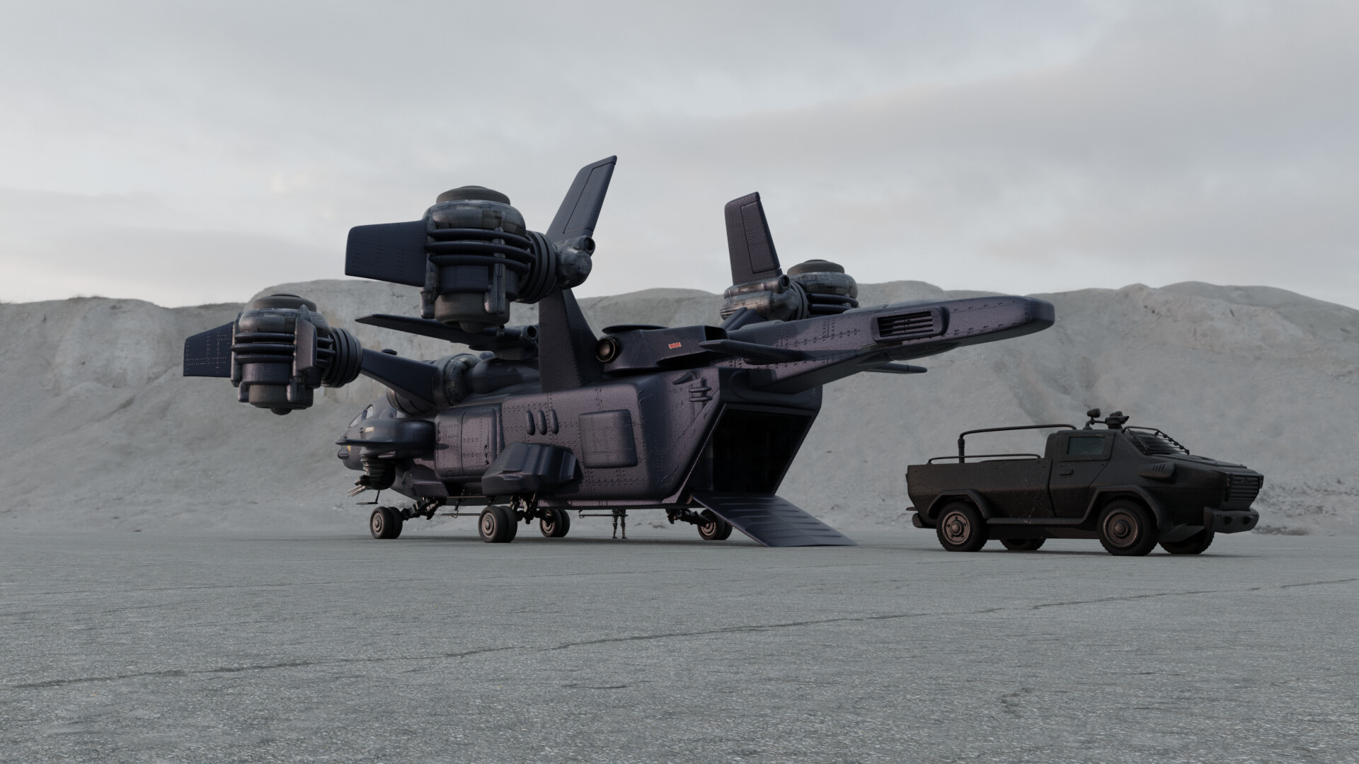 ArtStation - VH-53XL large military transport VTOL