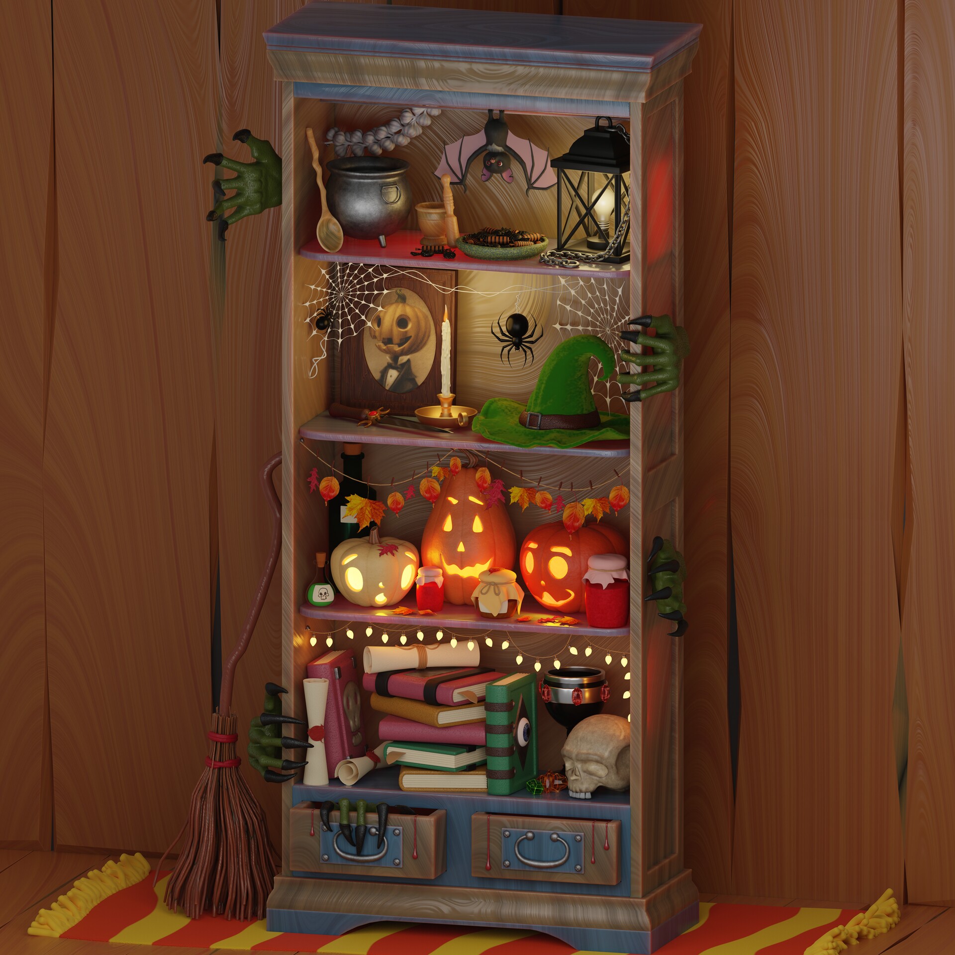 ArtStation - The Halloween Shelf