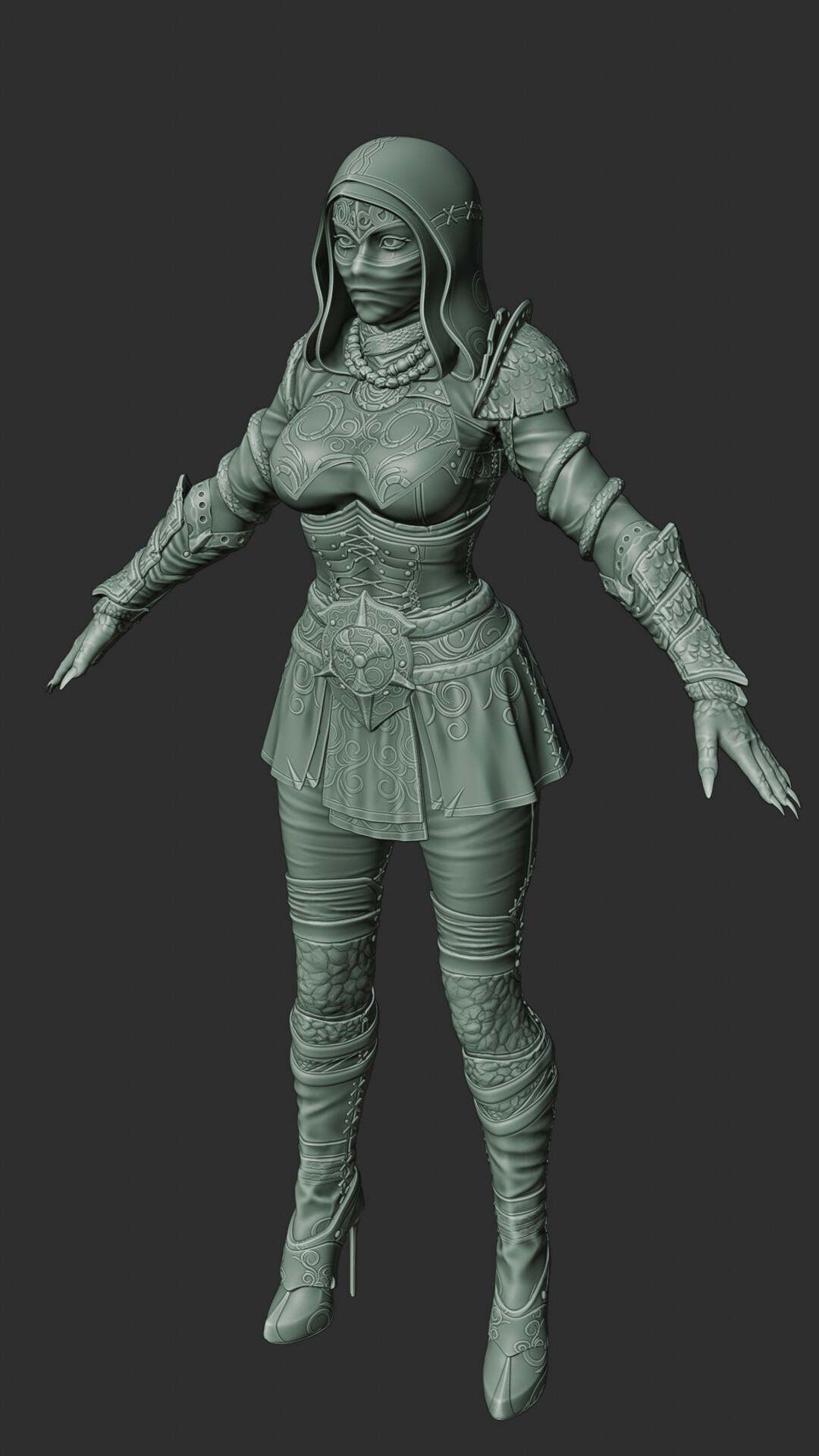 ArtStation - Poisonous assassin sculpt