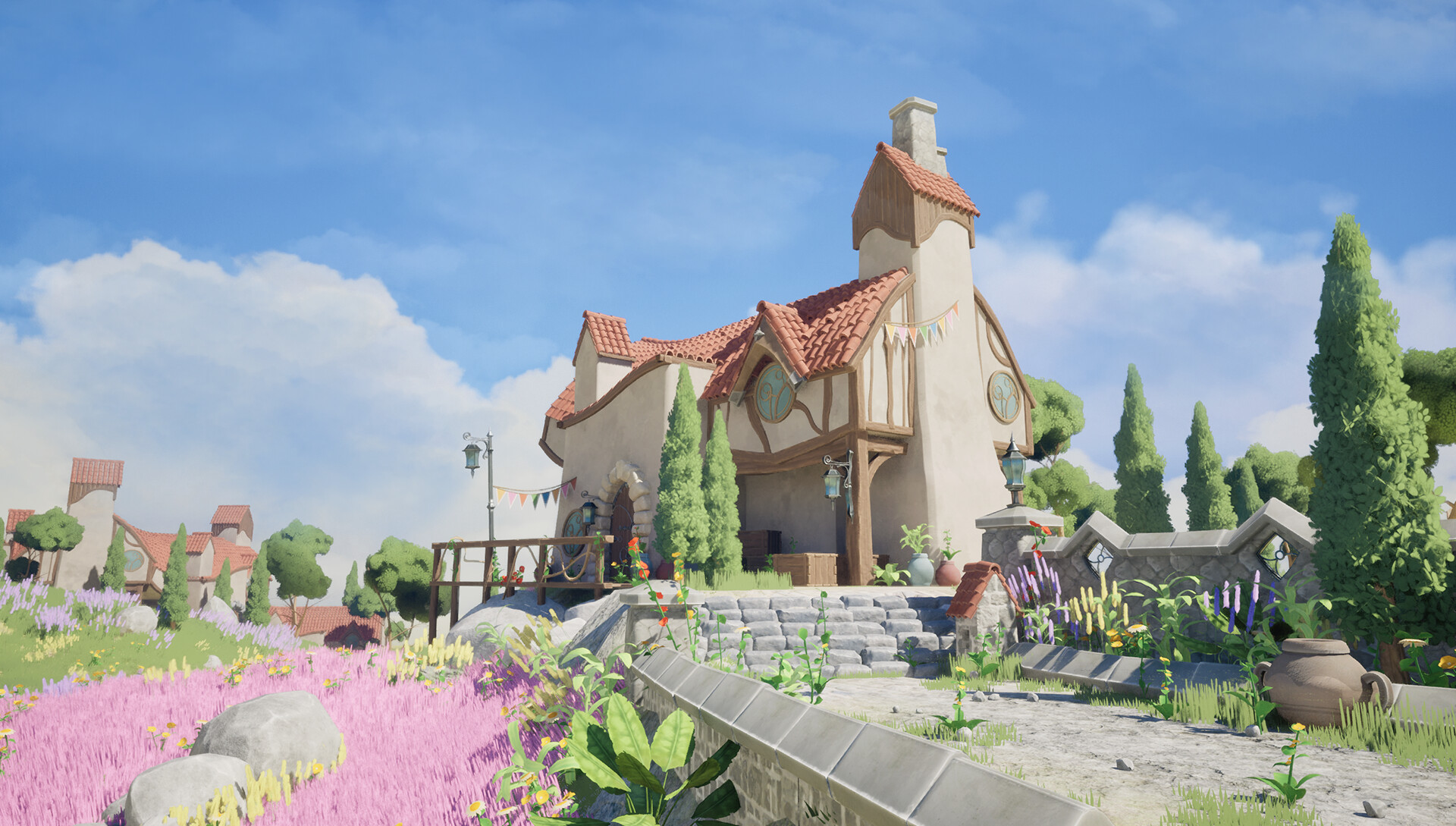 ArtStation - UE5 Pink Town