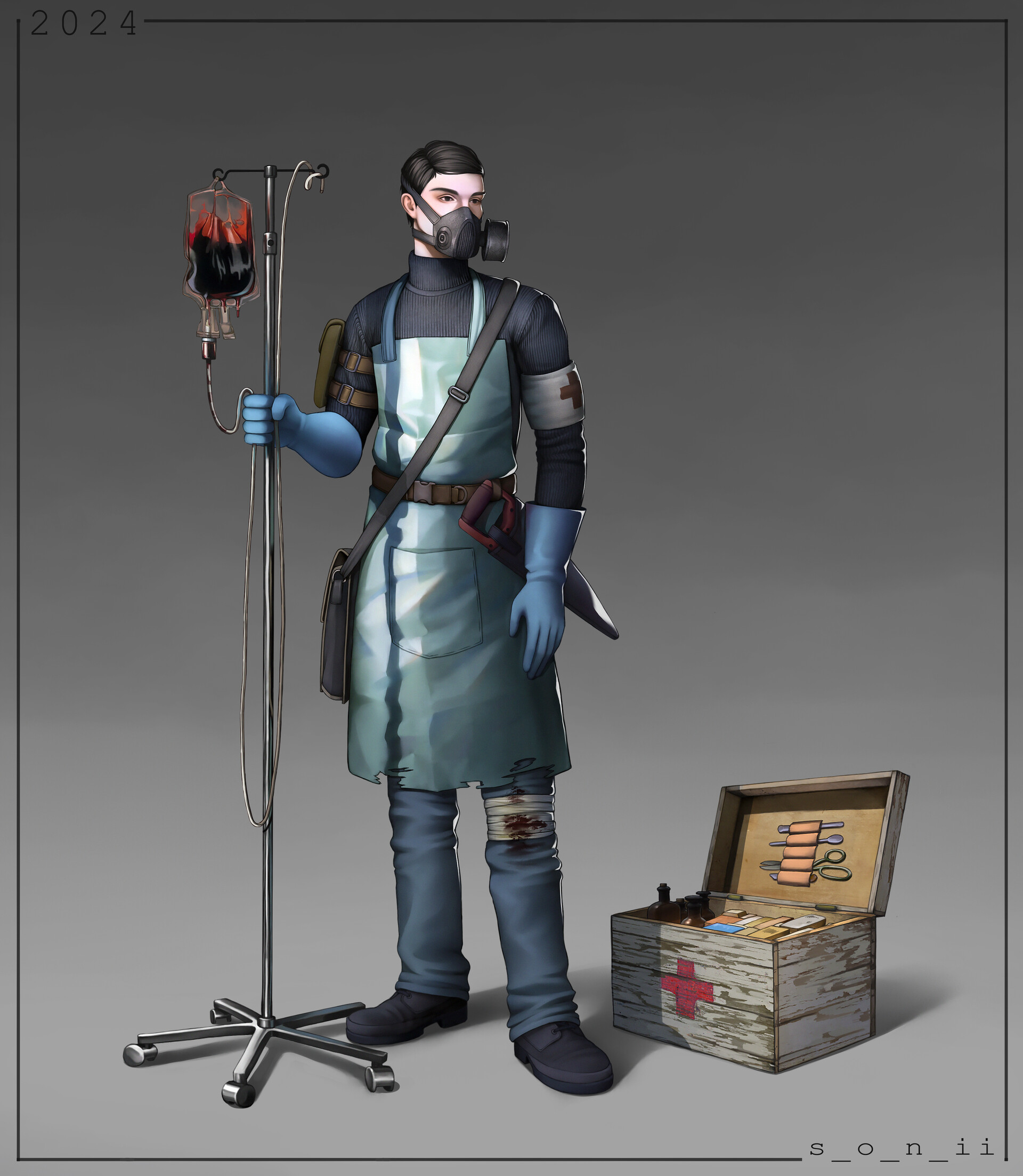 ArtStation - The post-apocalypse doctor