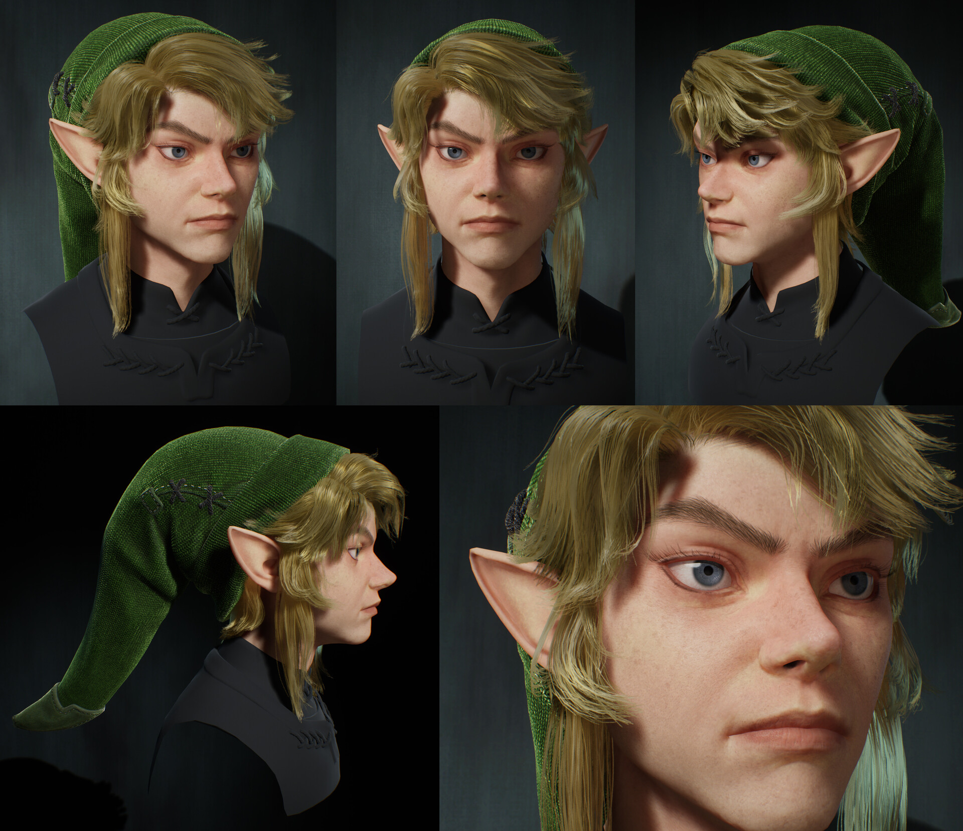 ArtStation - Twilight Princess, Link bust