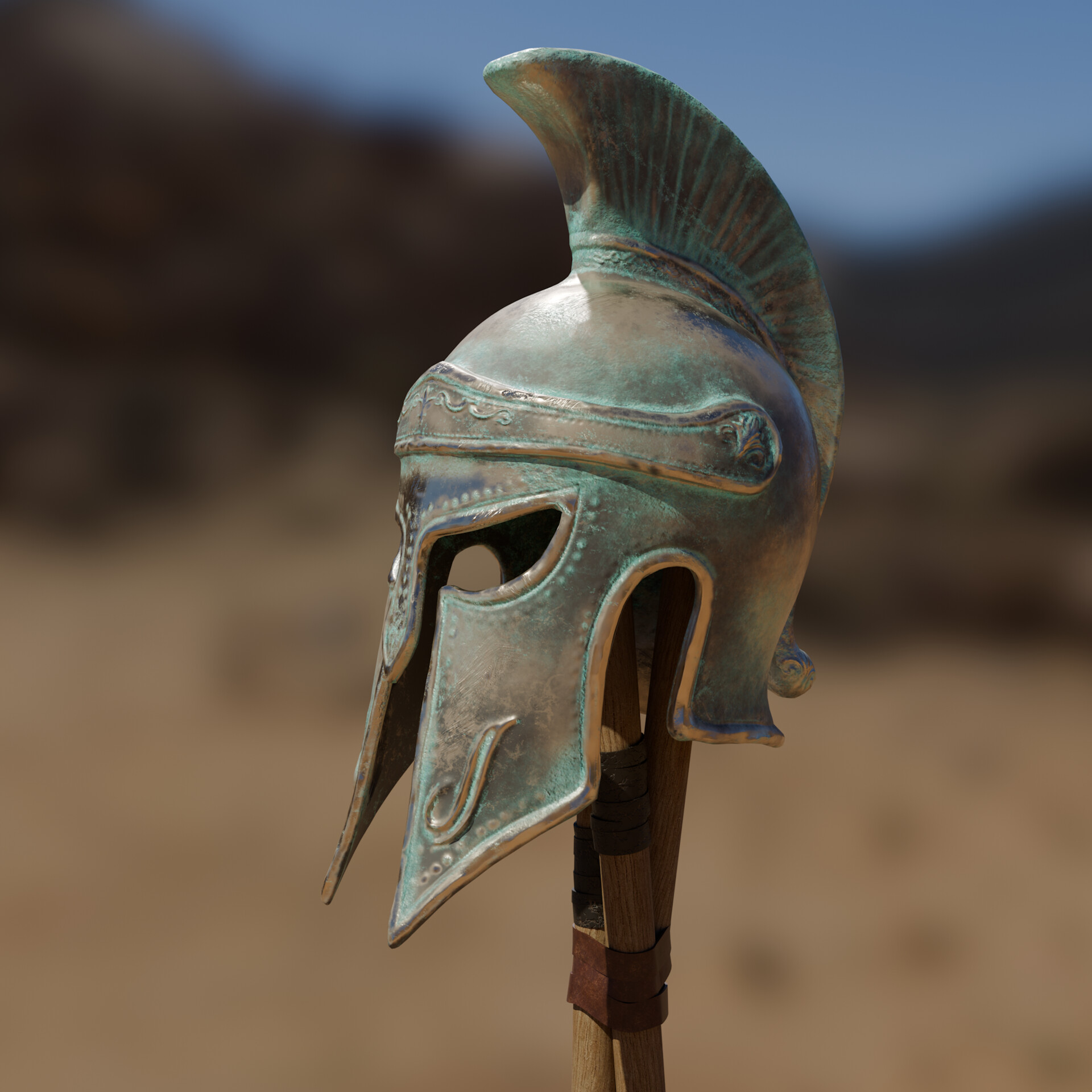 ArtStation - ancient helmet