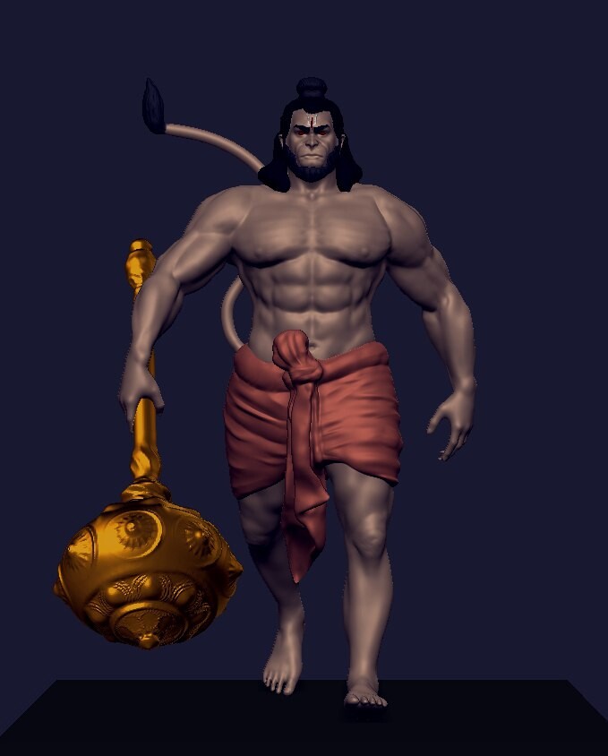 ArtStation - 3D Hanuman character