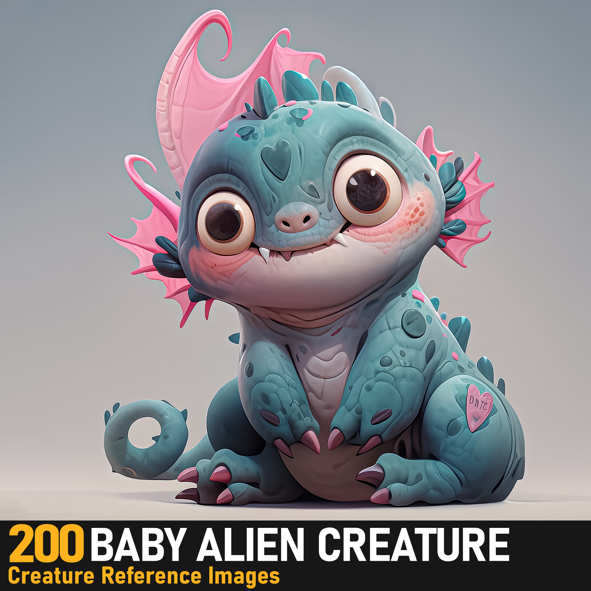ArtStation - Cute Alien Creature|4K Reference Images