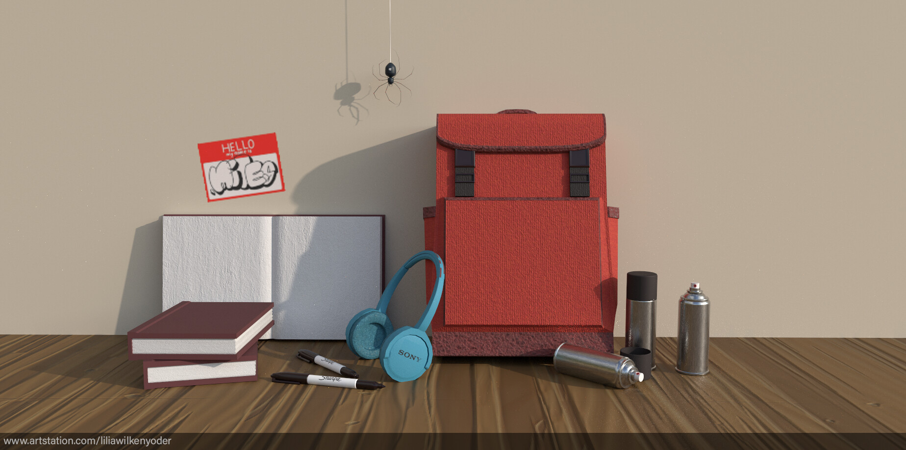 ArtStation - Props 3D Model - Spiderman: Into the Spiderverse