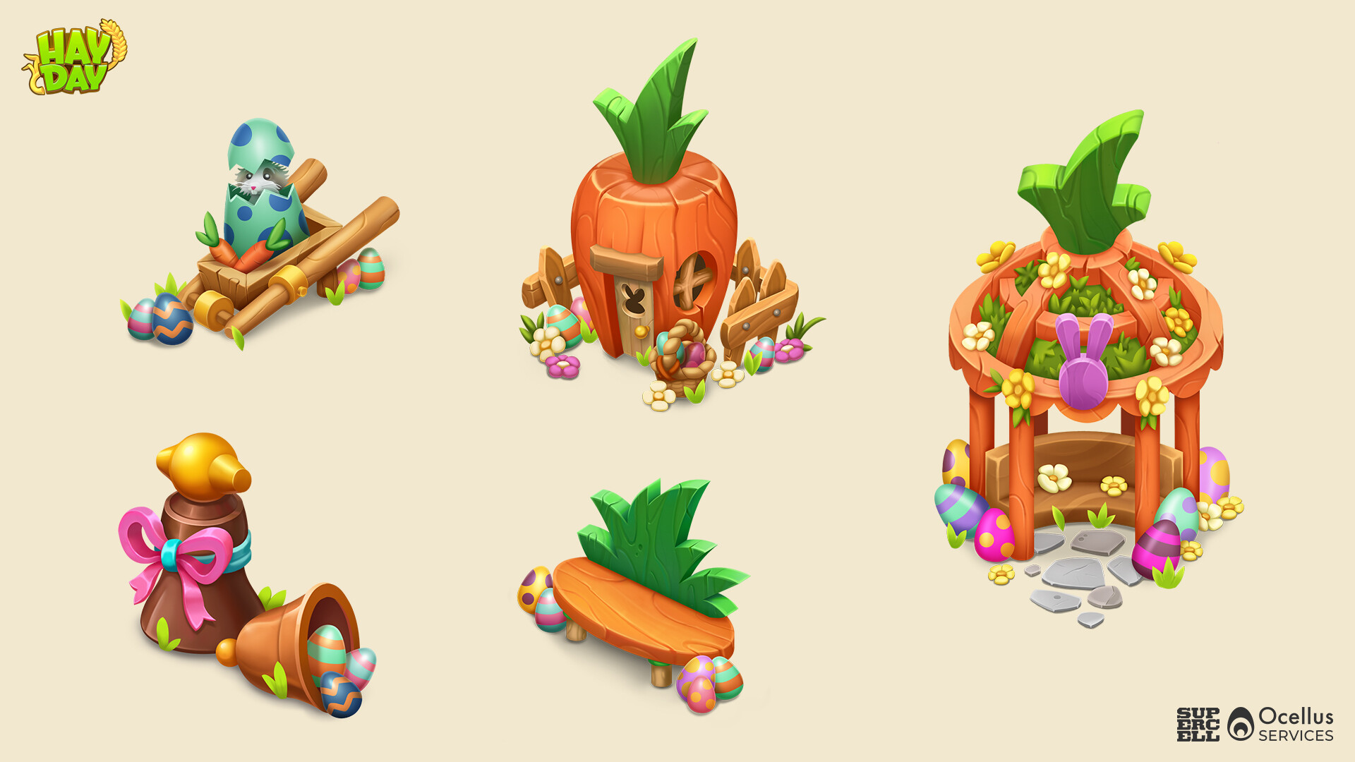 Ocellus - SERVICES - Hay Day - Easter Event